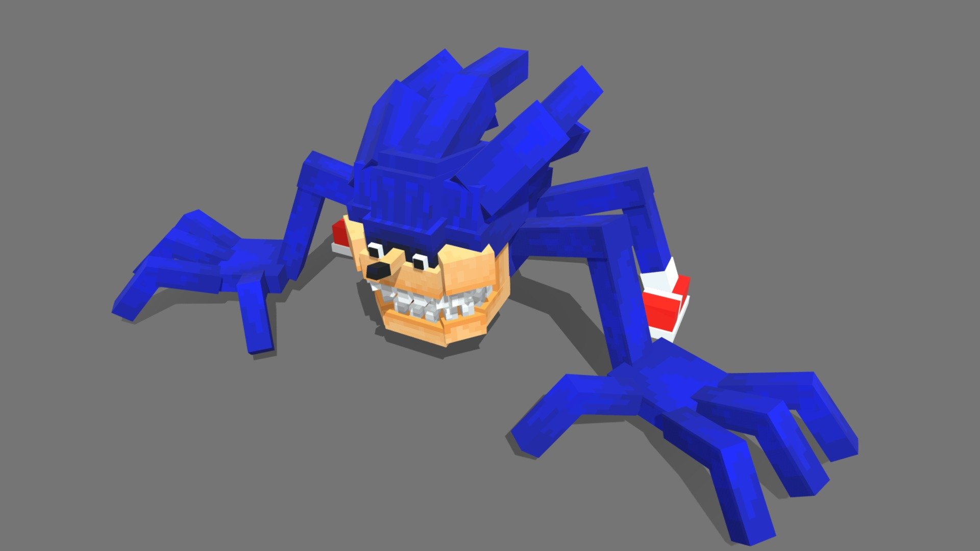 Shin Sonic: Sonic Phase 3 - Minecraft Style - Buy Royalty Free 3D model ...