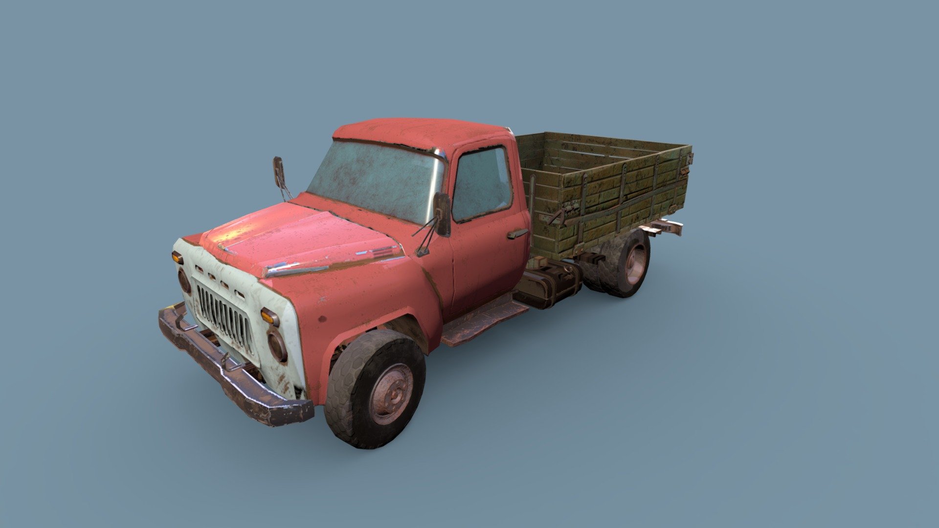 Old truck - 3D model by nradiowave [7d042df] - Sketchfab