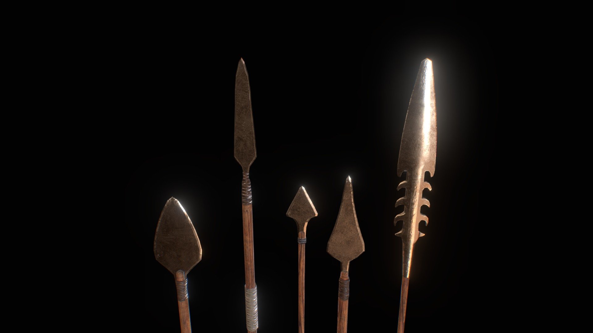 Spears - Download Free 3D model by Mily (@MilySonaManohar) [7d053ec ...