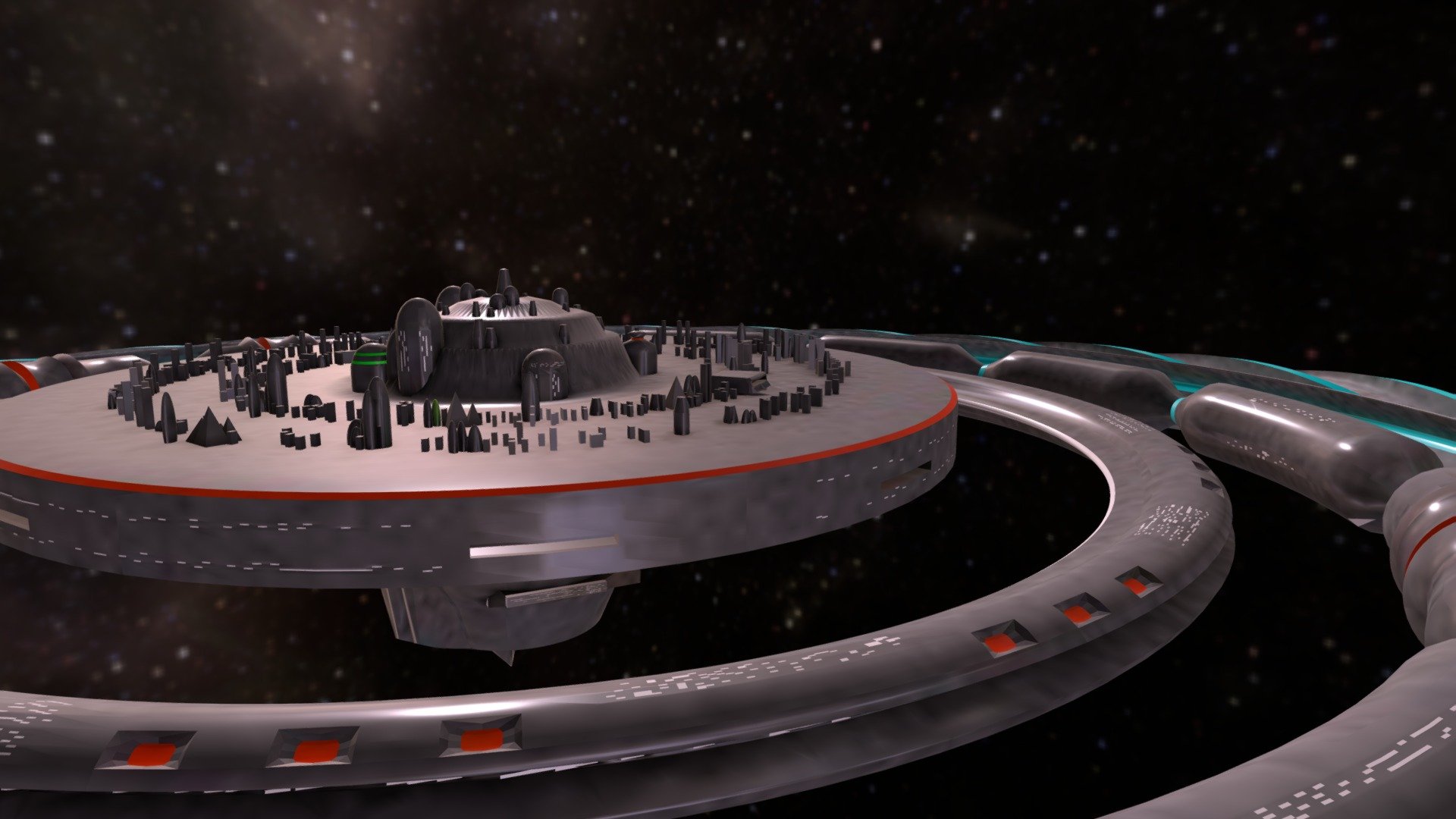 Deep Space Orbital Station - Download Free 3D model by Inditrion ...