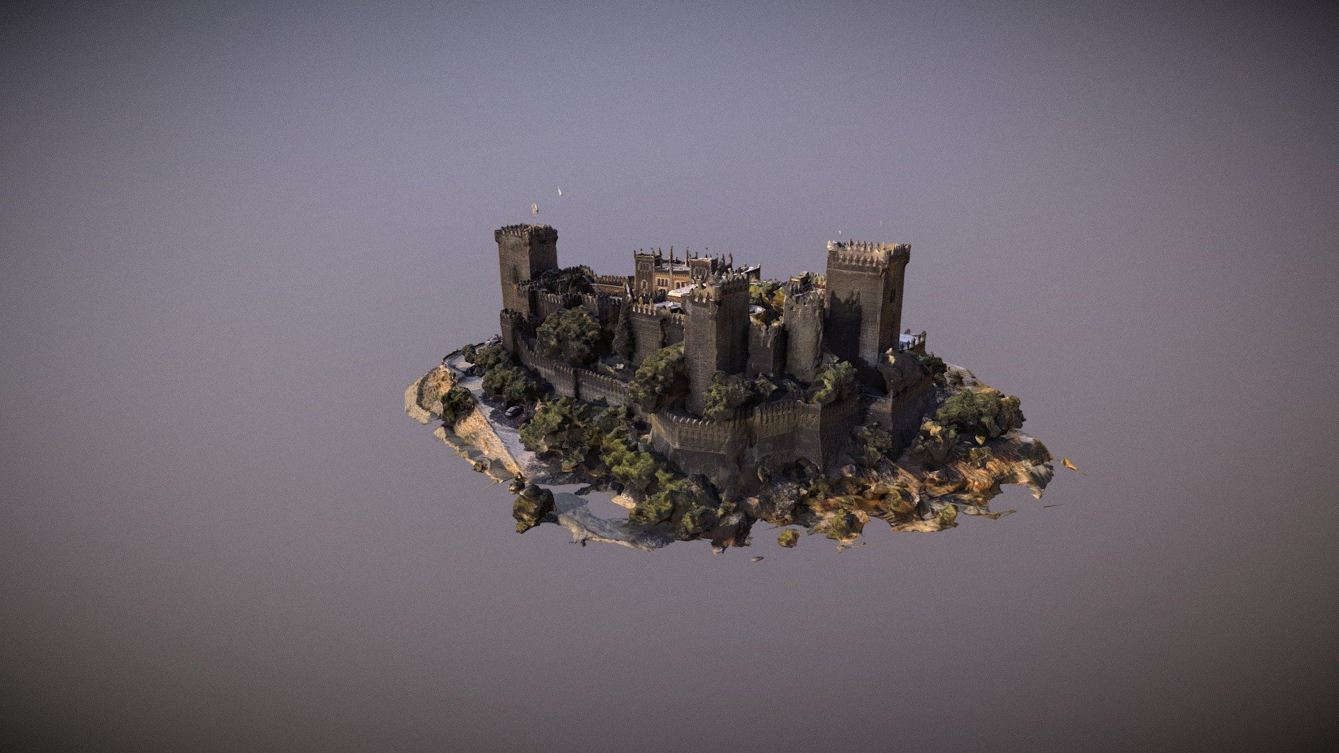 Castillo de Almodóvar del Río - Download Free 3D model by CUNO ...