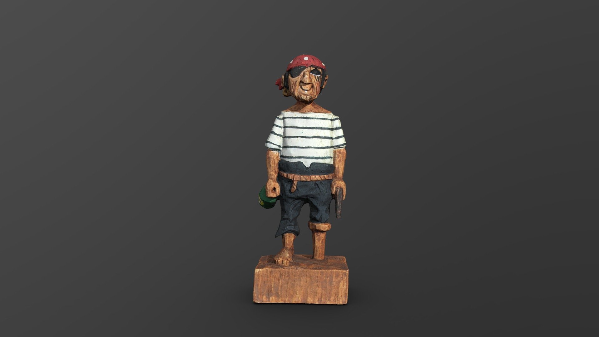 Polka-dot Pirate - Download Free 3D model by Nik (@nikska) [7d08cc6 ...