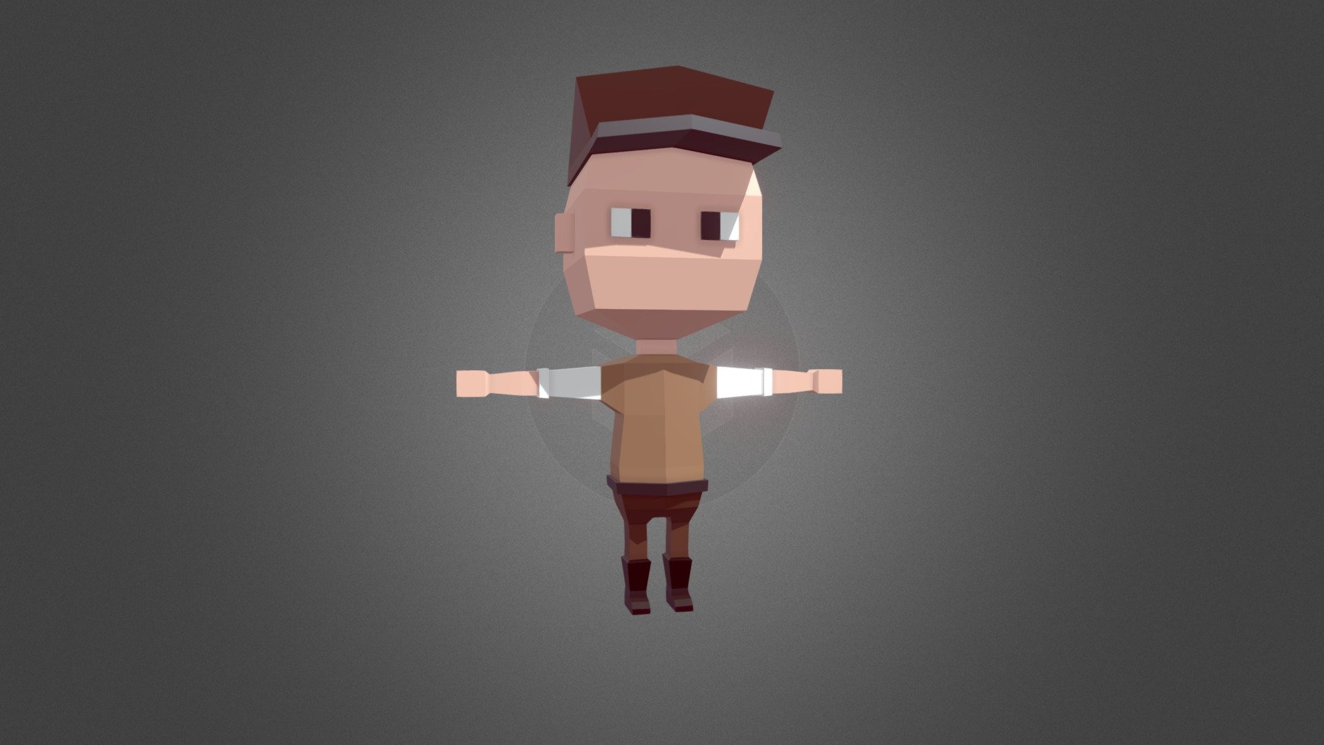 Lil Ricky - 3D Low Poly Character - 3D model by anshuman_stark ...