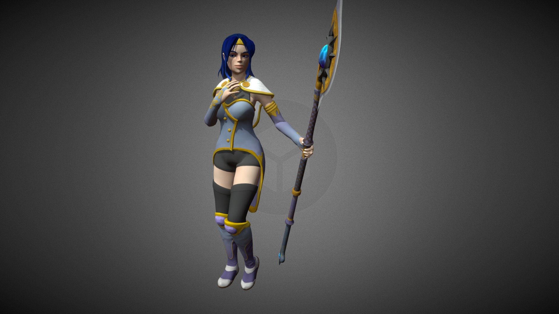 Blue Mage - 3D model by Zordev (@zoreng) [7d09289] - Sketchfab
