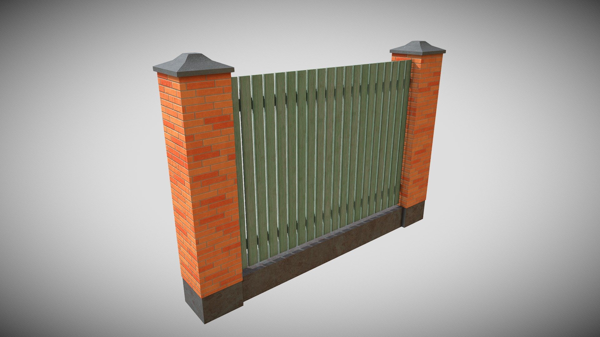 Fence 1 - Buy Royalty Free 3D model by MW-Models [7d09c7f] - Sketchfab ...