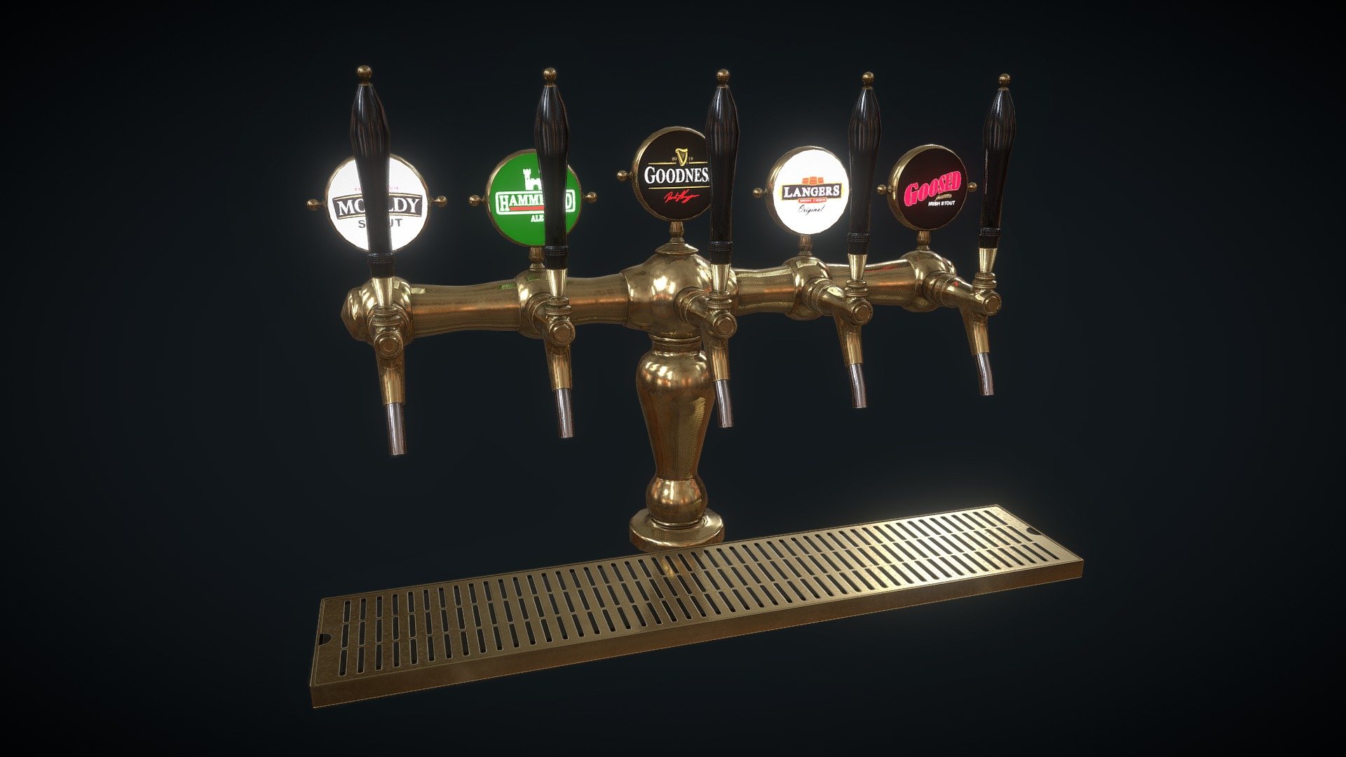 Beer Taps - Buy Royalty Free 3D model by Derek Flanagan (@derek ...