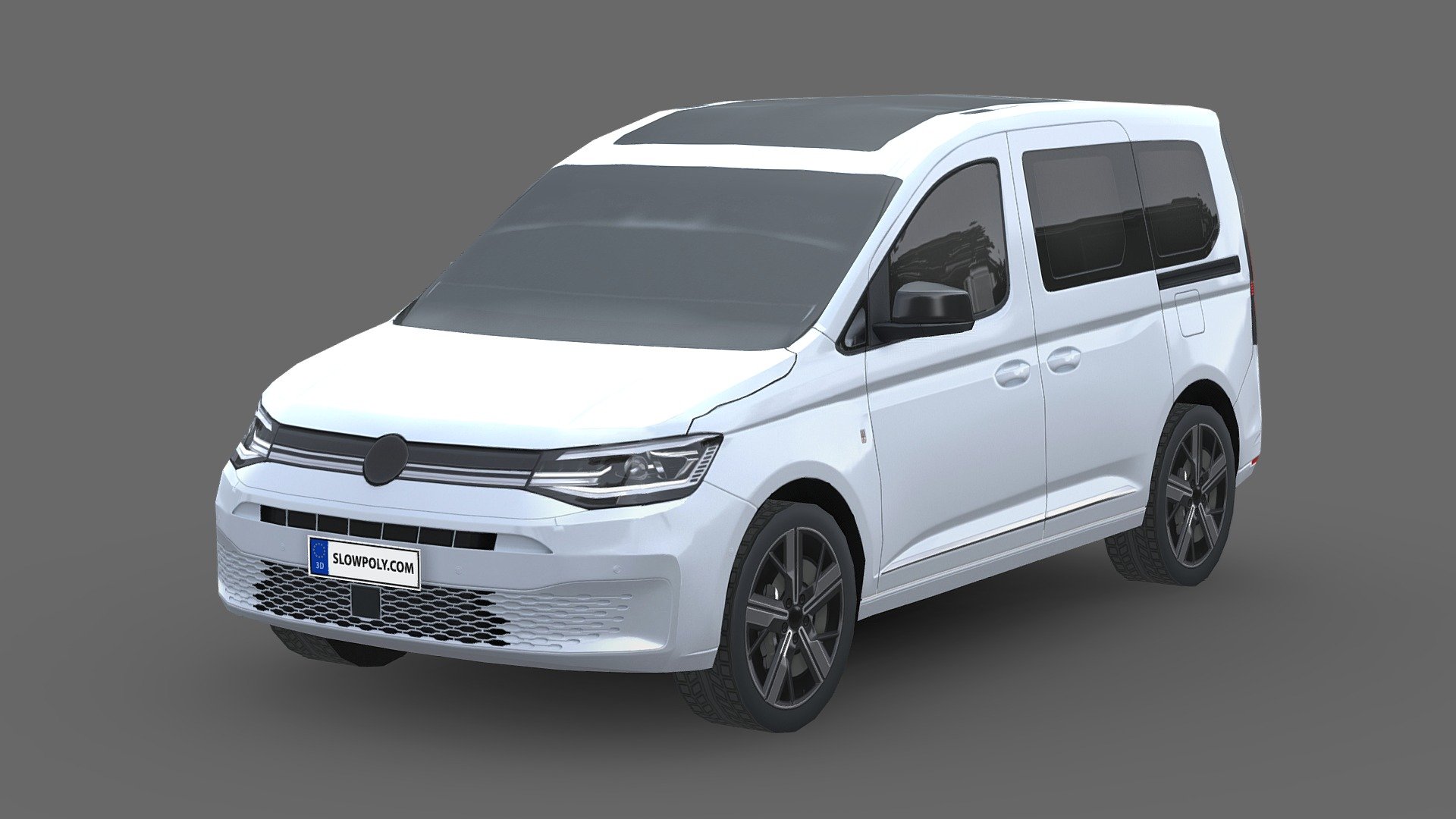 Volkswagen Caddy 2021 - Buy Royalty Free 3D model by slowpoly [7d0cabf ...