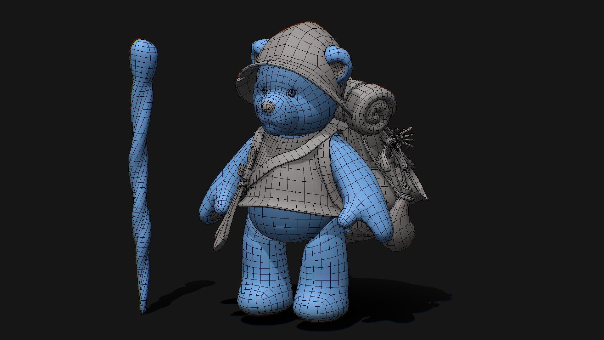 ART JAM & PERSONAL PROJECT: Blue Ted - 3D model by fwdaveb [7d0da3c ...