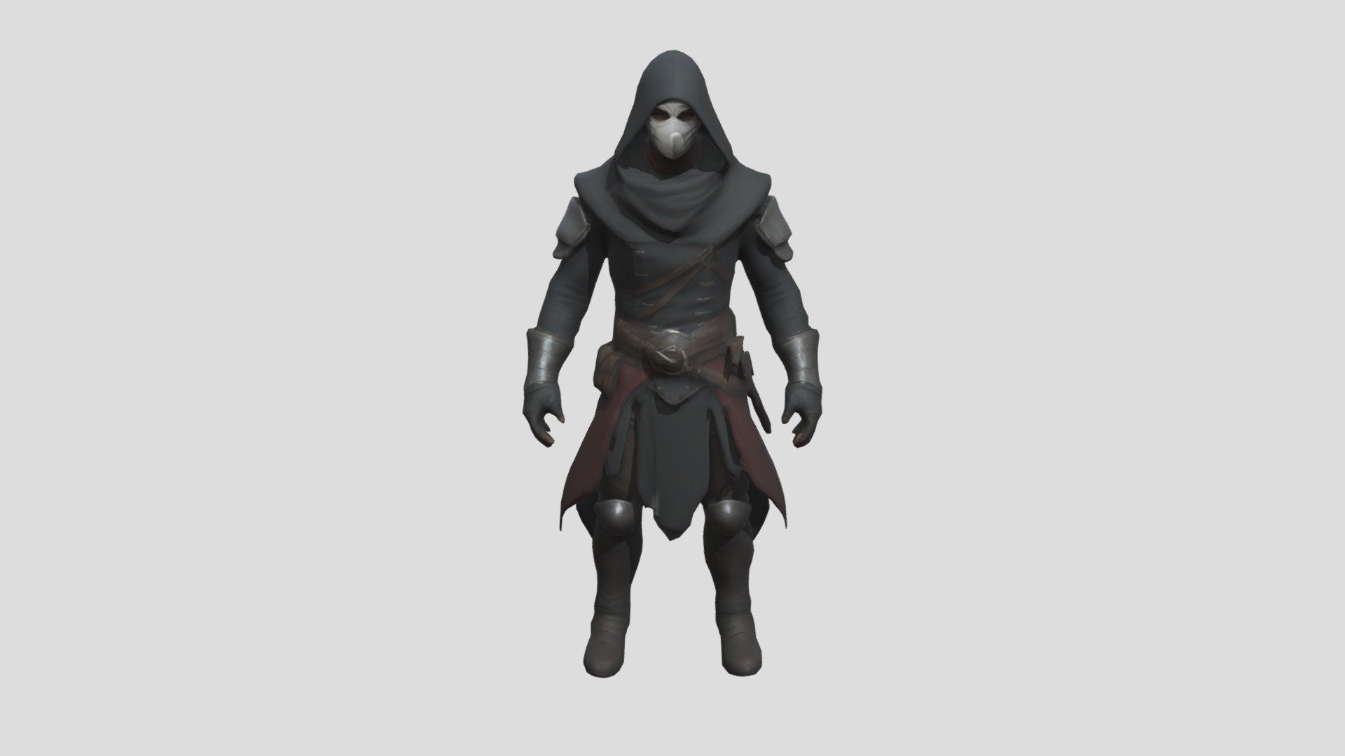 Assassin male human masked dnd - 3D model by david.vidal.marin [7d0e61f ...
