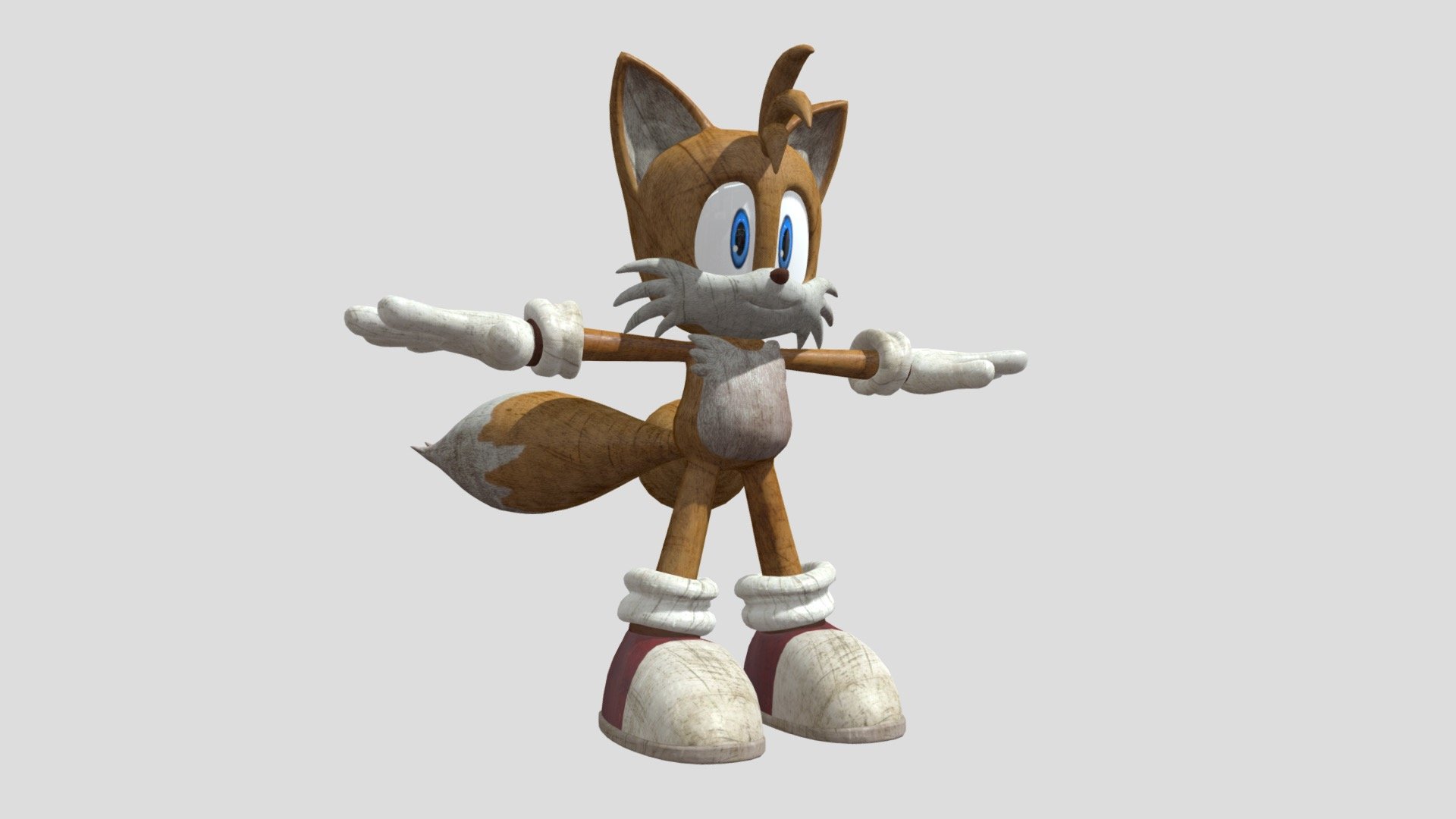 sonic-rangers-tails-damaged - Download Free 3D model by ...