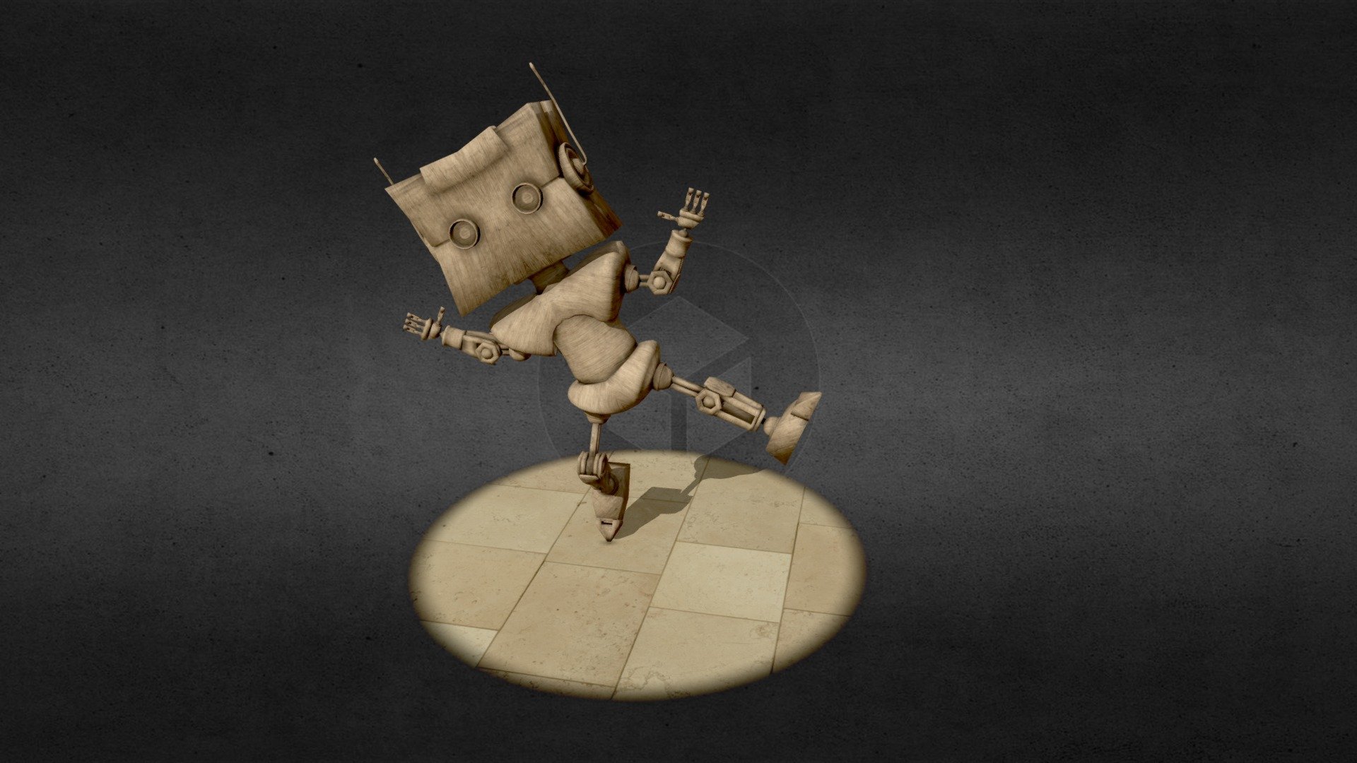 Wooden Robot - 3D model by Bodya (@bodyaorlov) [7d10fd0] - Sketchfab