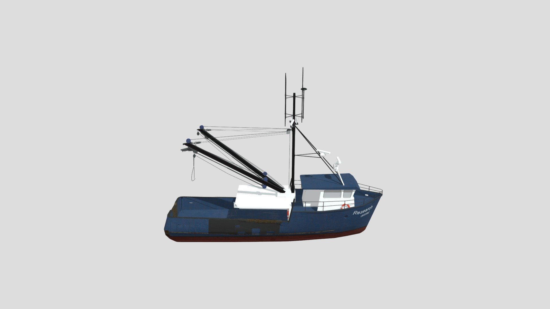 Research Boat - 3D model by leilatta [7d12894] - Sketchfab