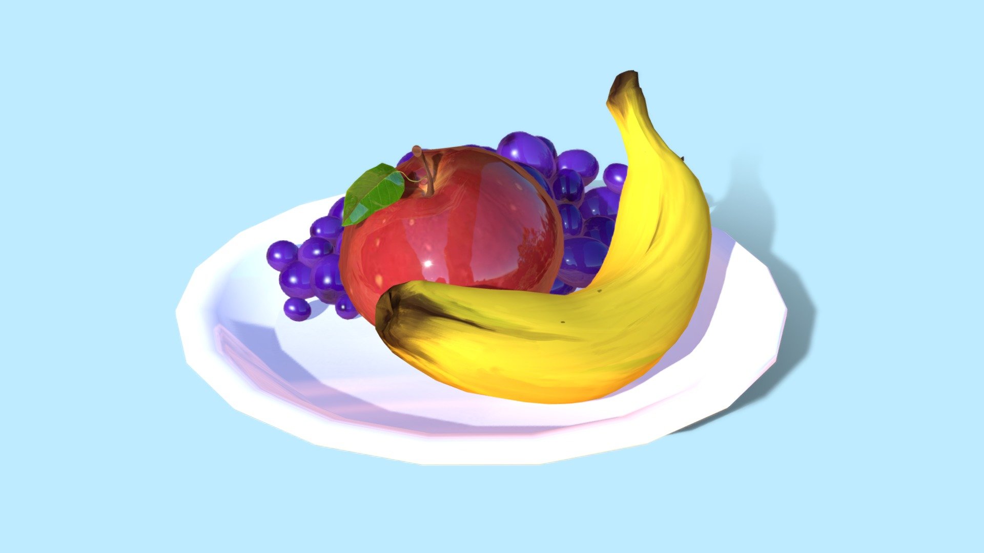 Fruit Bowl - 3D model by dansoddity [7d15226] - Sketchfab