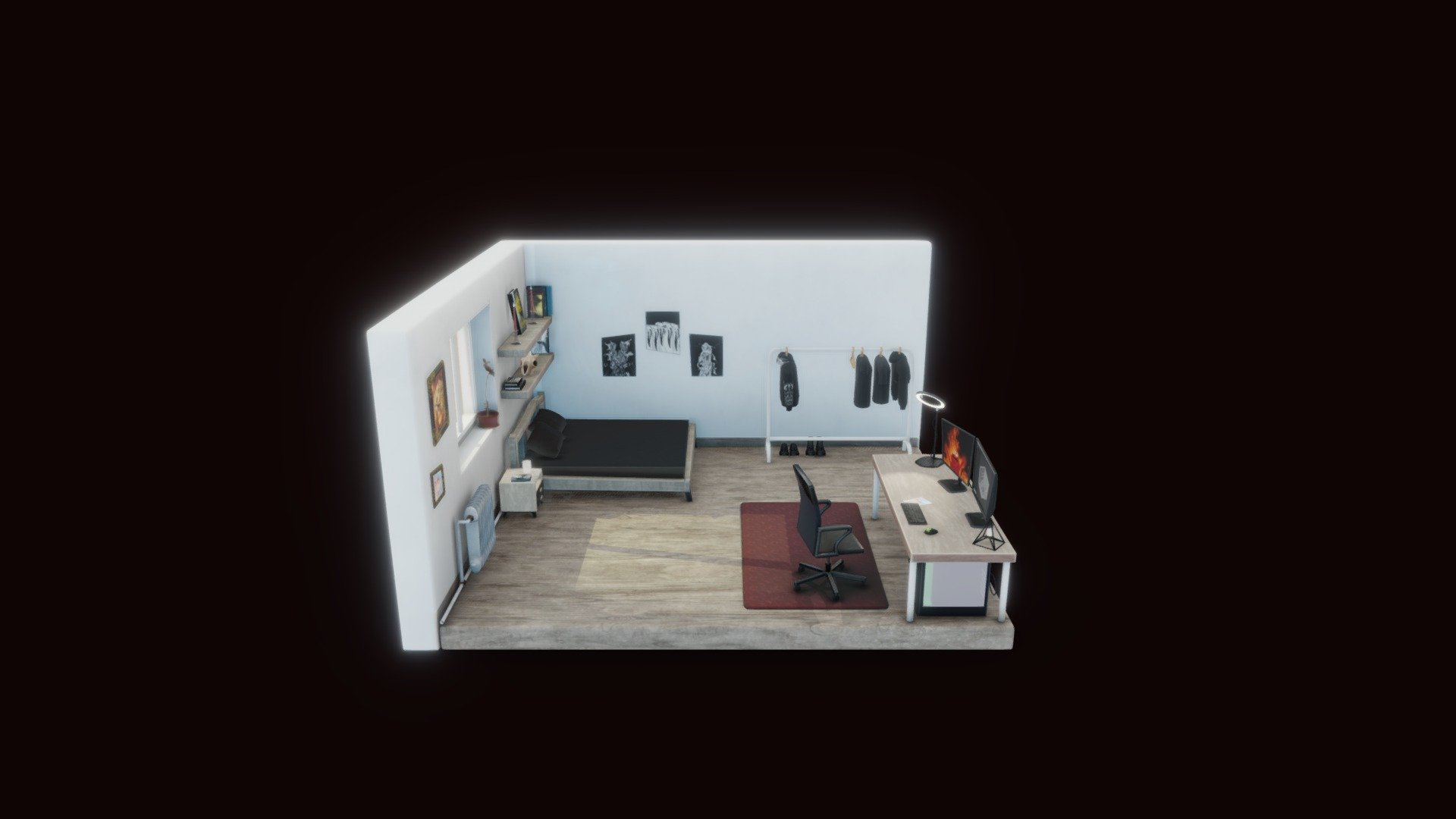 Aesthetic Isometric Room - 3D model by Jasmine A.F (@Jasminexaf ...