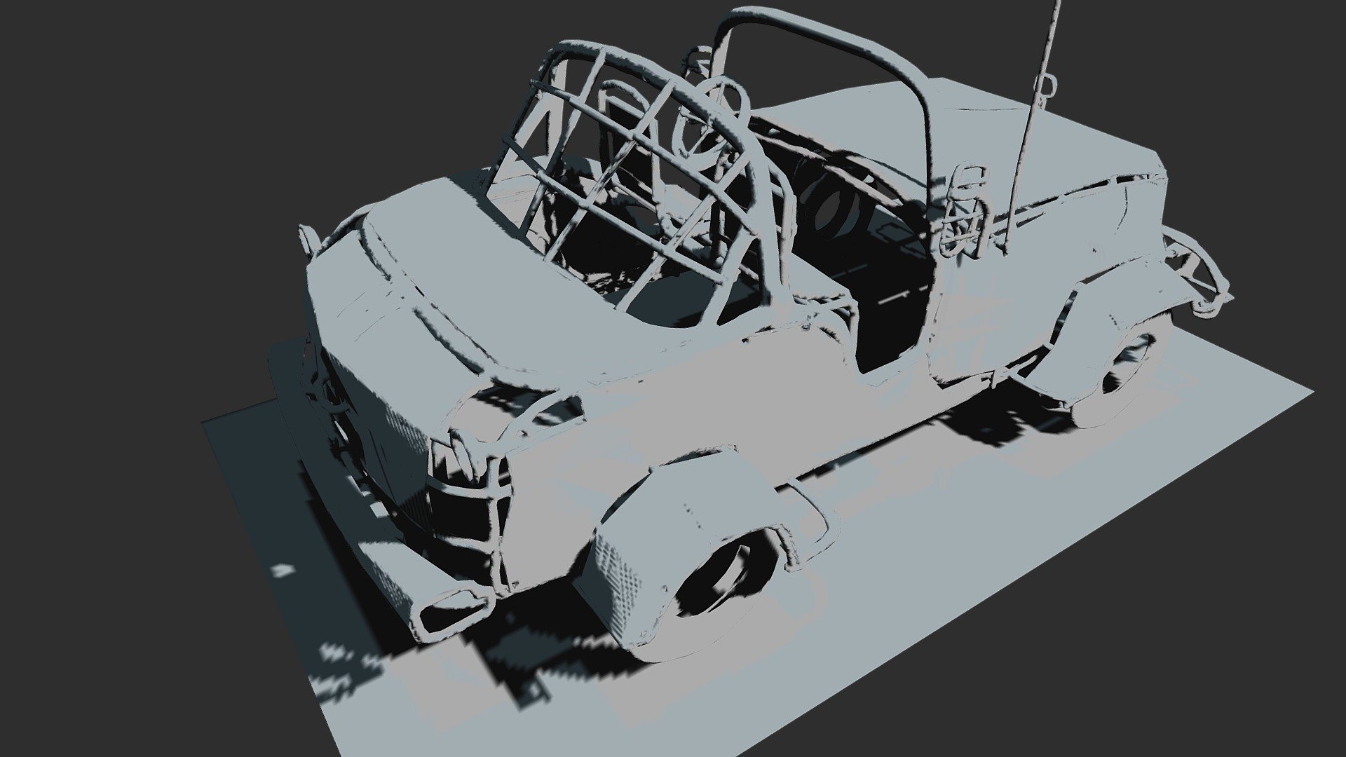 Car sketch 03 - 3D model by Fuad Quaderi (@se7en_ke7in) [7d192f6 ...