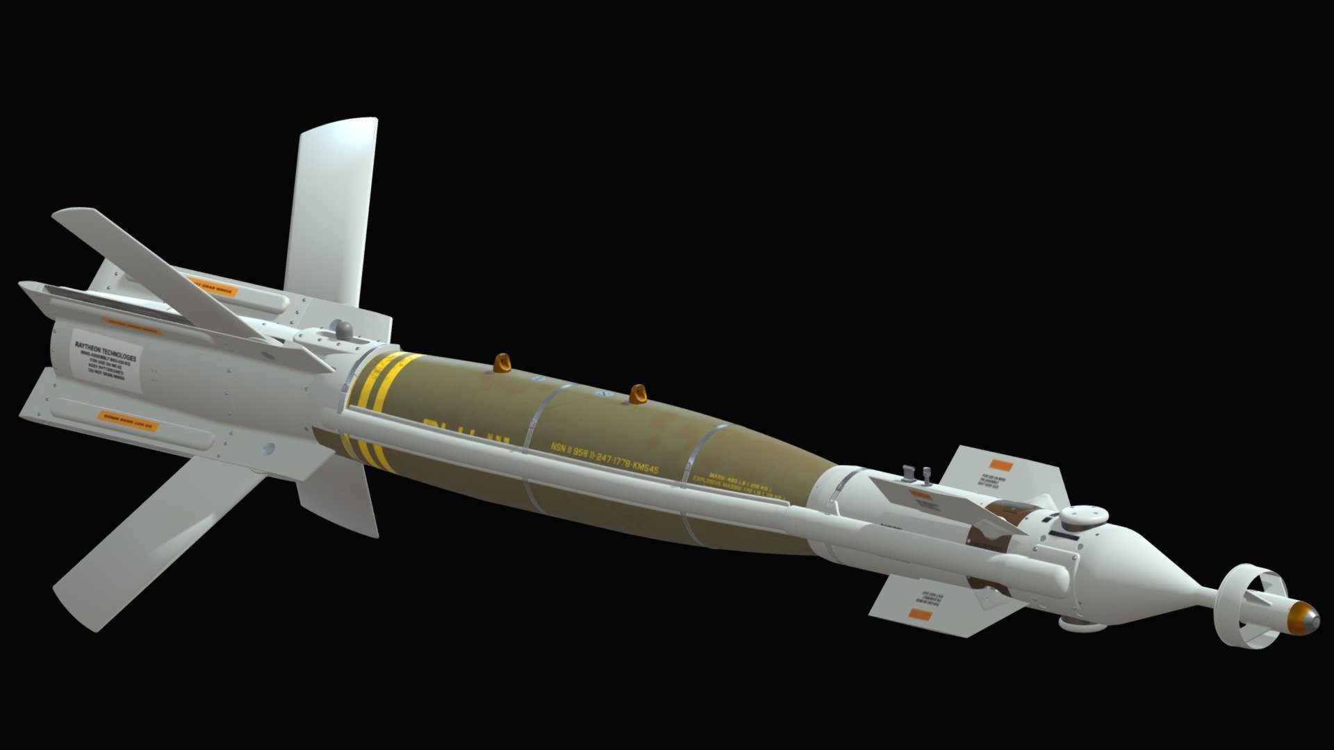 GBU-49 Enhanced Paveway II Mod.1 - 3D model by Jeyhun1985 [7d1bc34 ...