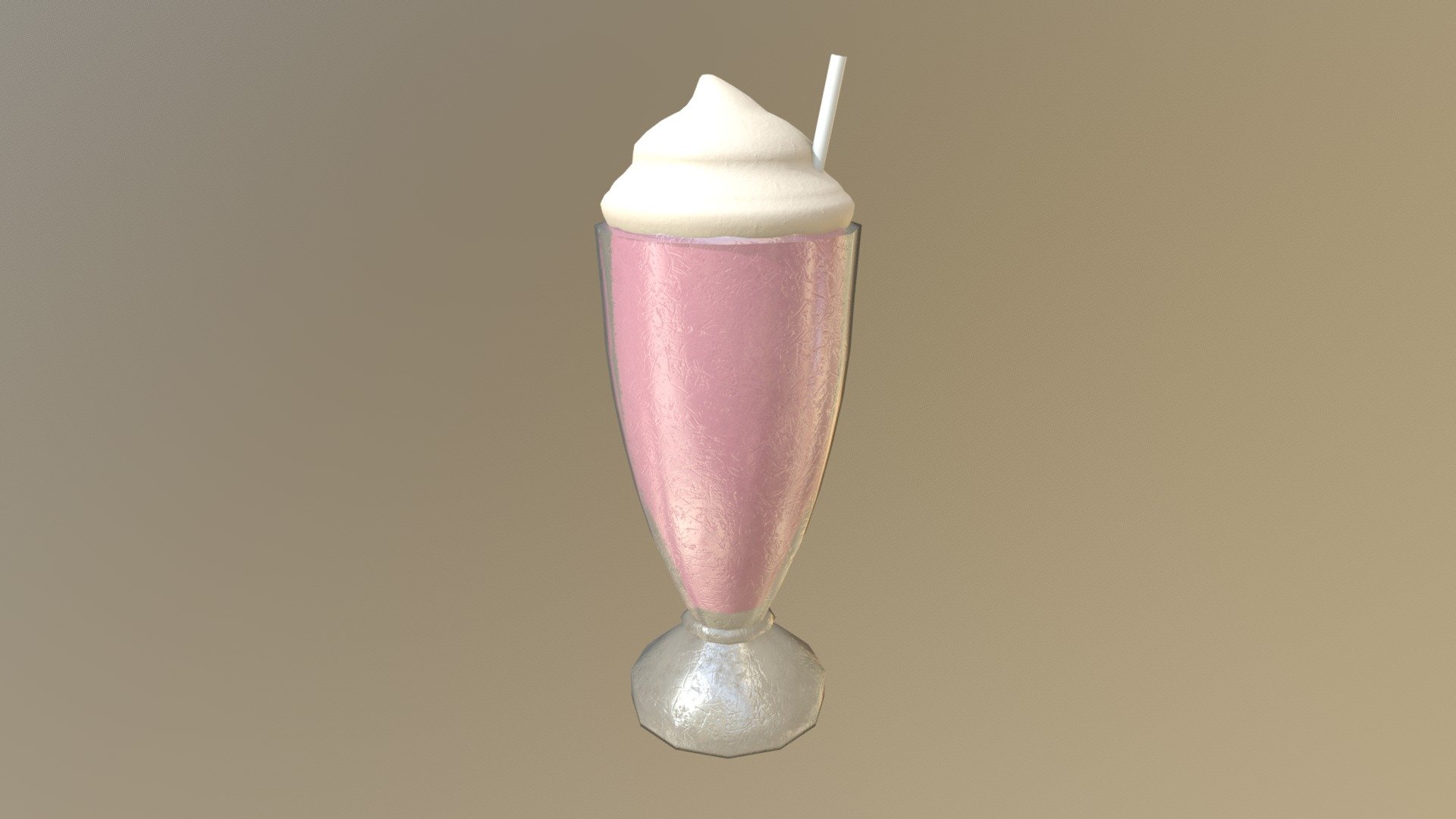 Milkshake - 3D model by Maritza Dominguez (@dominguezm) [7d1ddd5 ...