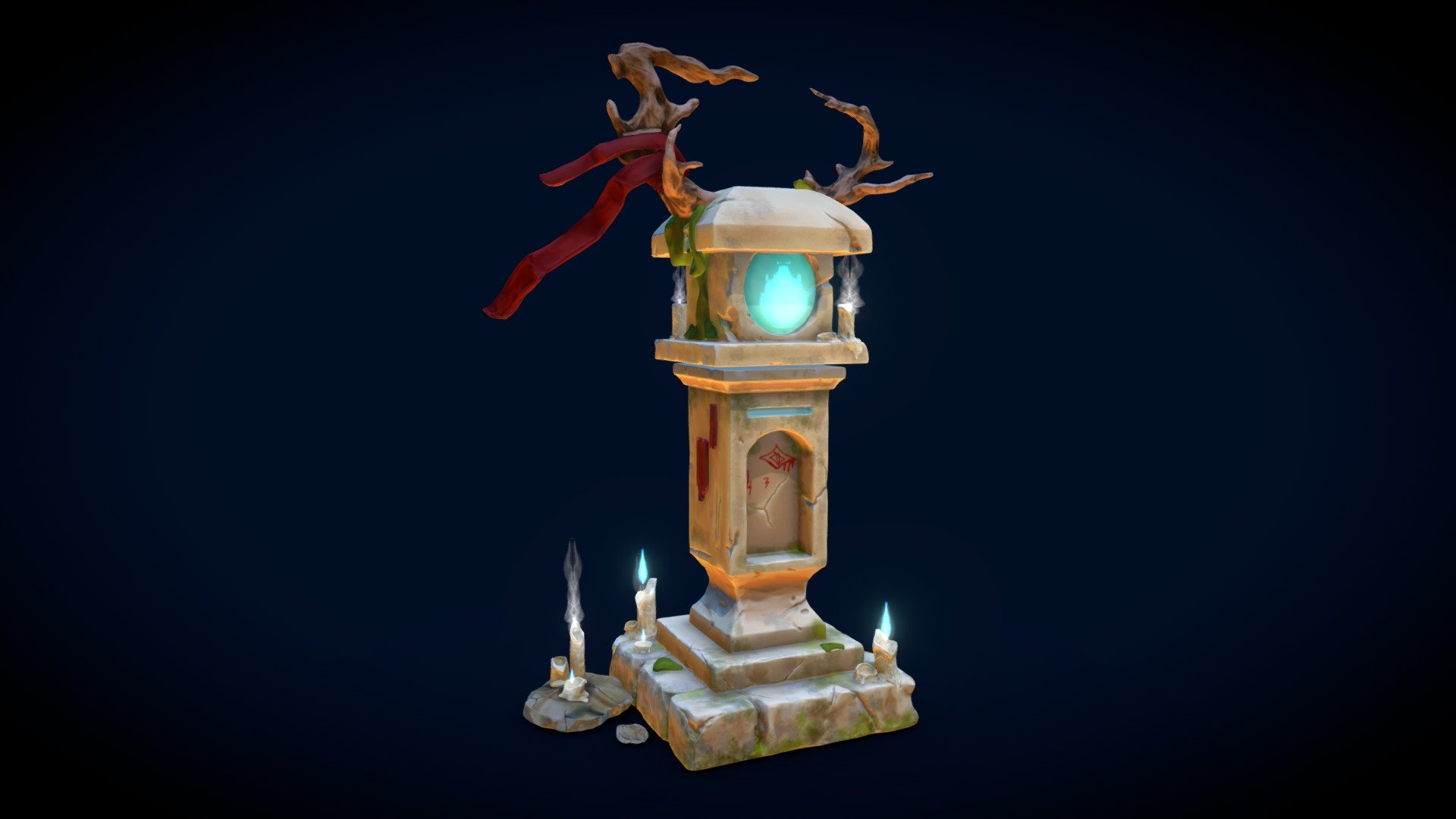 Mailbox of the Forest Spirit - 3D model by miiaabee [7d1e281] - Sketchfab