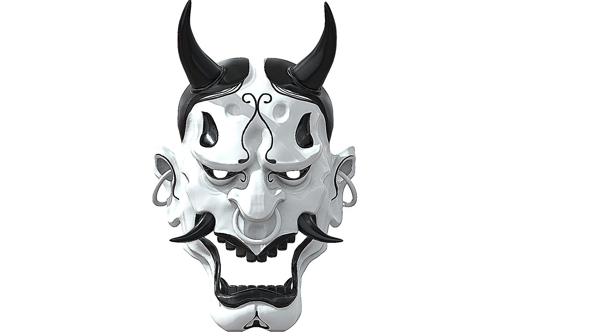 Demon Samurai Mask Buy Royalty Free 3d Model By Rajatnidaria [7d2101c