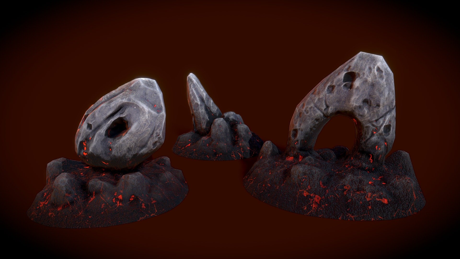 LAVA ROCKS - Buy Royalty Free 3D model by mjmwinkler [7d23c29 ...