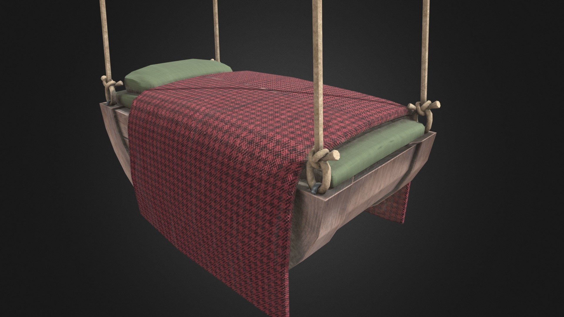 Hanging Bed - 3D model by Ison (@XinChengWu) [7d26190] - Sketchfab