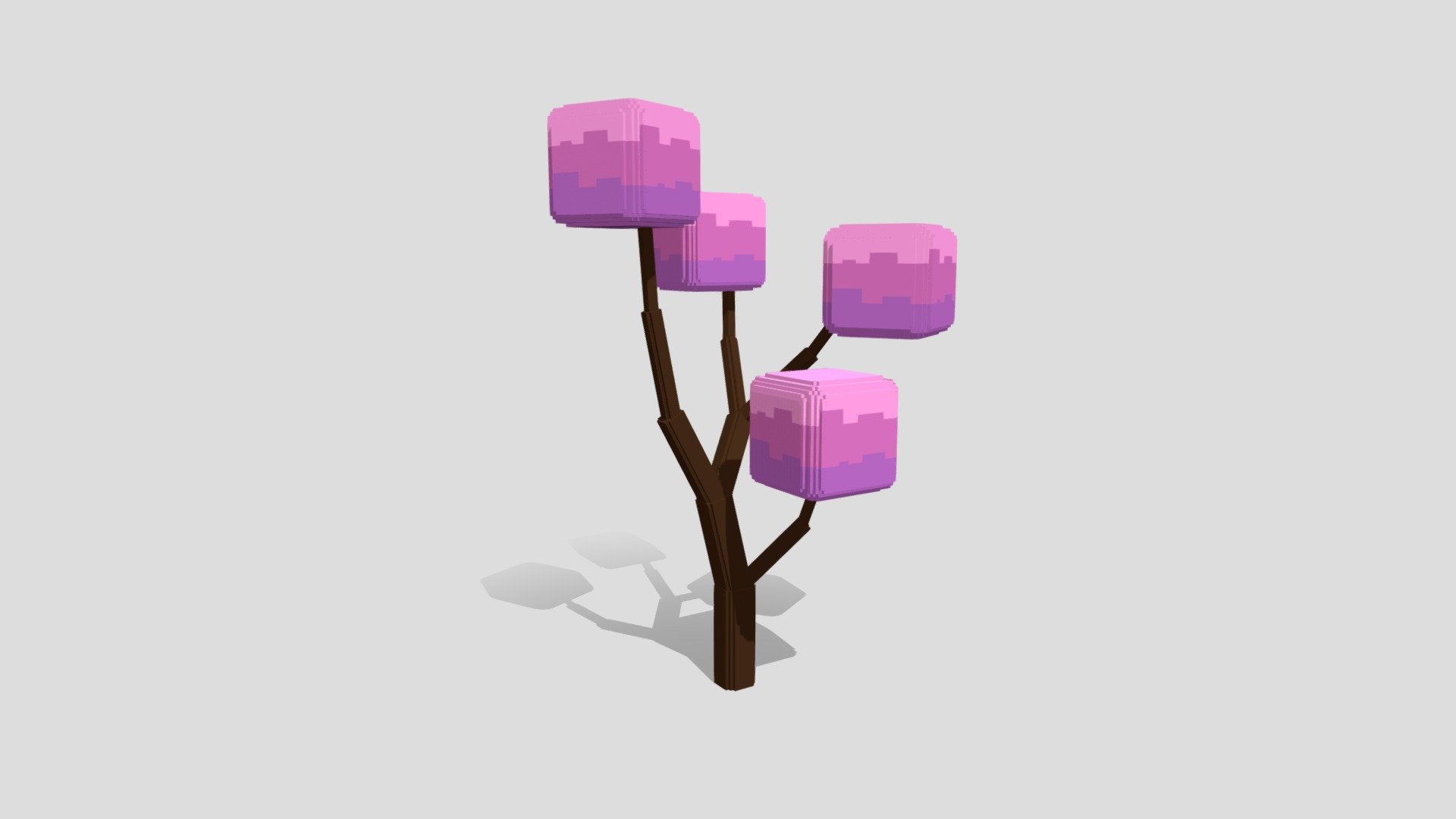Voxel Tree 1.4 Model - 3D Lowpoly Game Asset - Buy Royalty Free 3D model by MrMGames [7d27570 ...