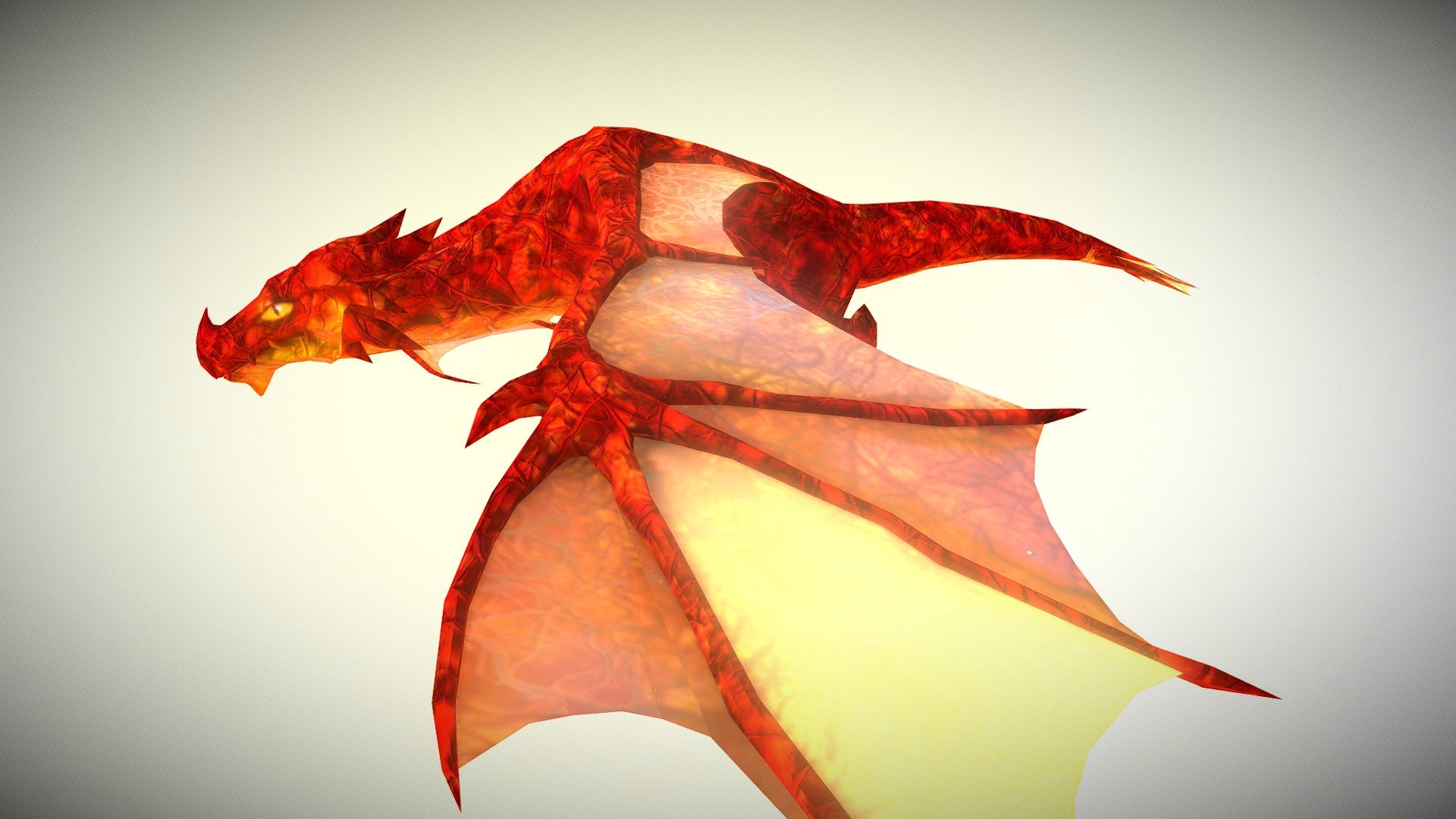 Low-poly Fire Dragon - Buy Royalty Free 3D model by Leonardo Carvalho ...
