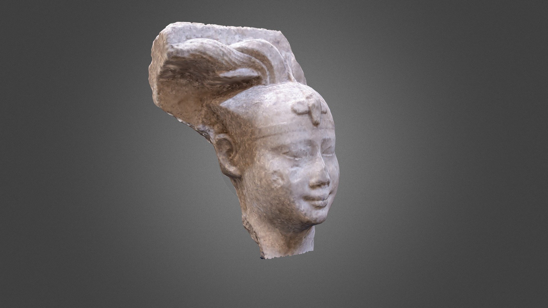 King Psamtik head - 3D model by Mohab Mohamed Naguib (@hobamohahebo ...