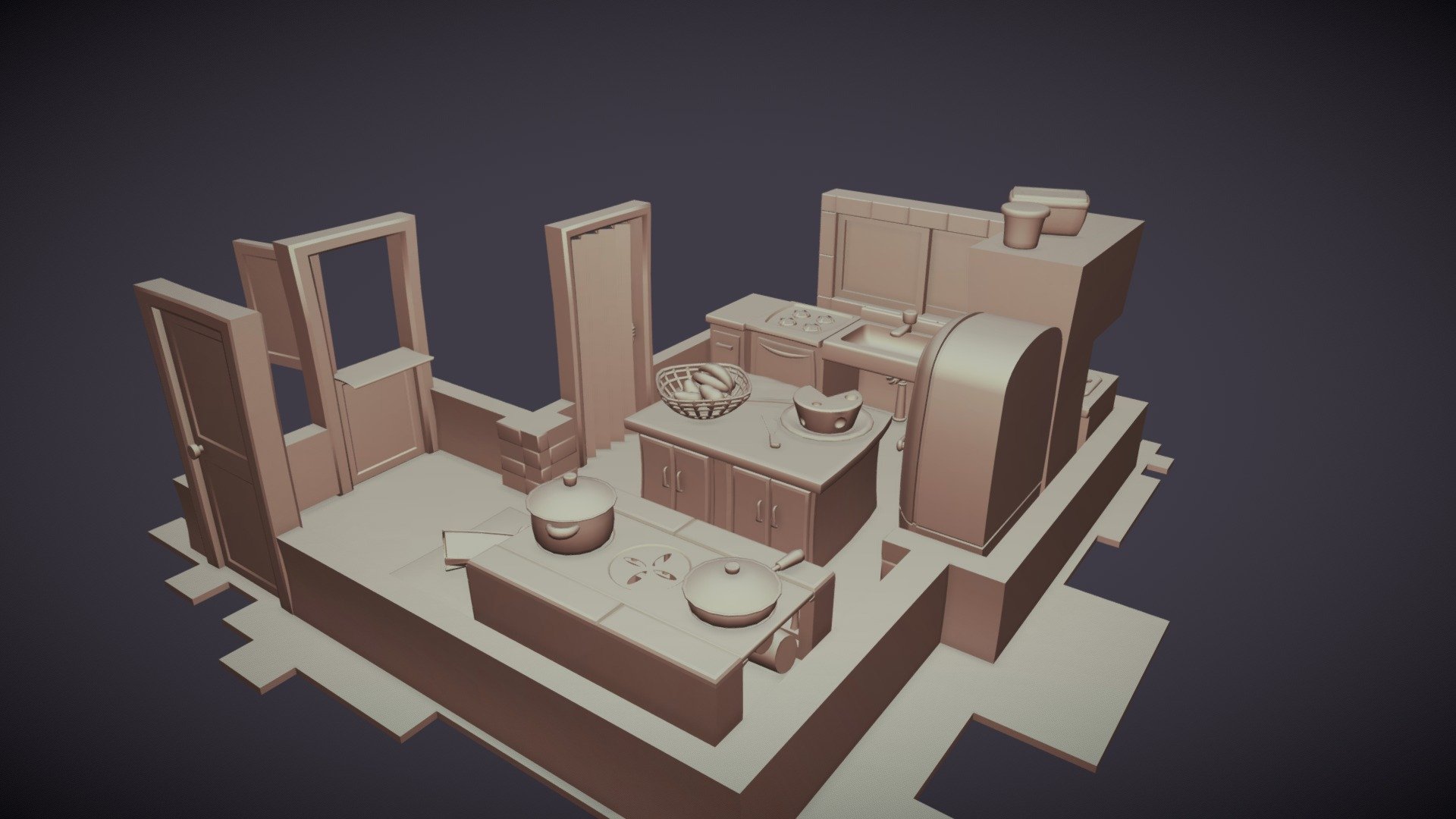 Ghost Kitchen - 3D model by wjuniorw [7d28deb] - Sketchfab