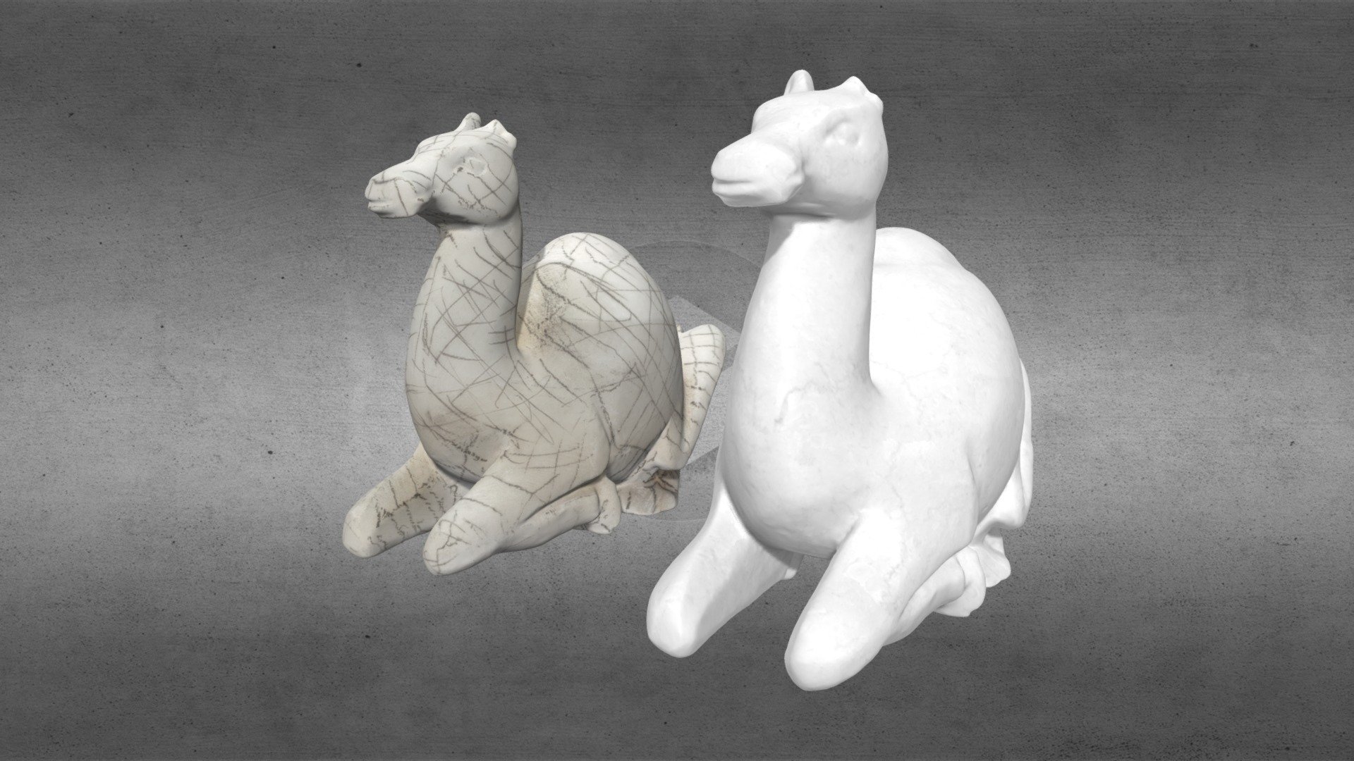 White Marble Camel (photogrammetry model) - 3D model by Thomas J. Keep ...