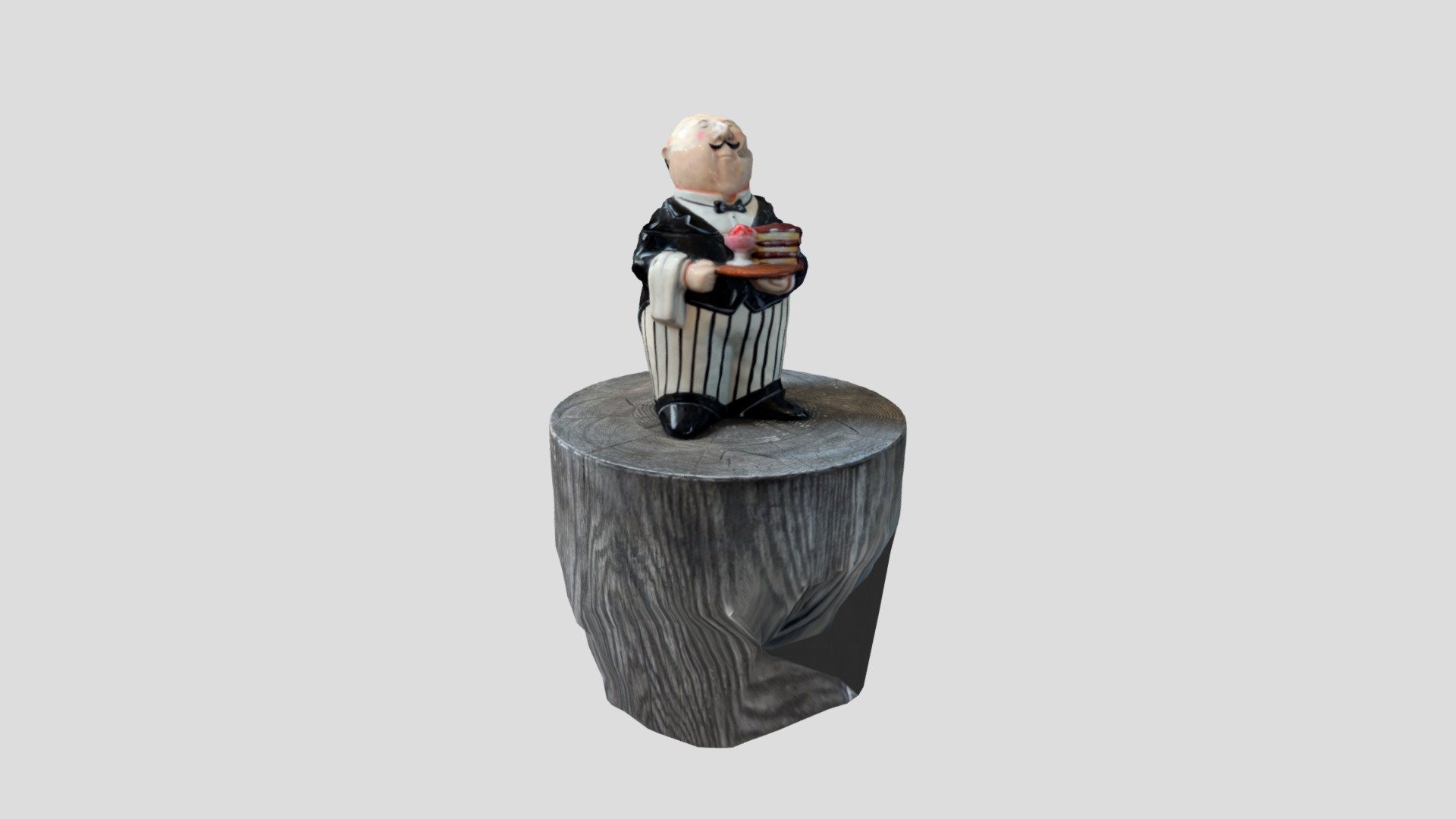 Fancy Waiter on Pedestal - Download Free 3D model by 3DOriginal ...