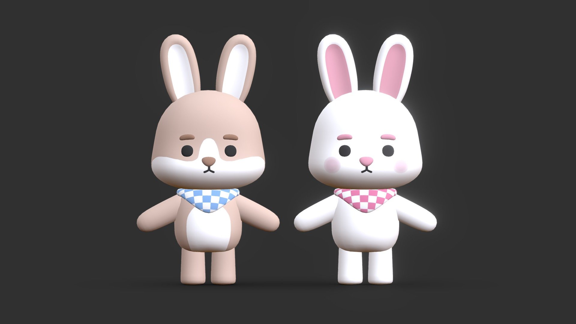 Cute Bunny - Download Free 3D model by Minimoku [7d30845] - Sketchfab