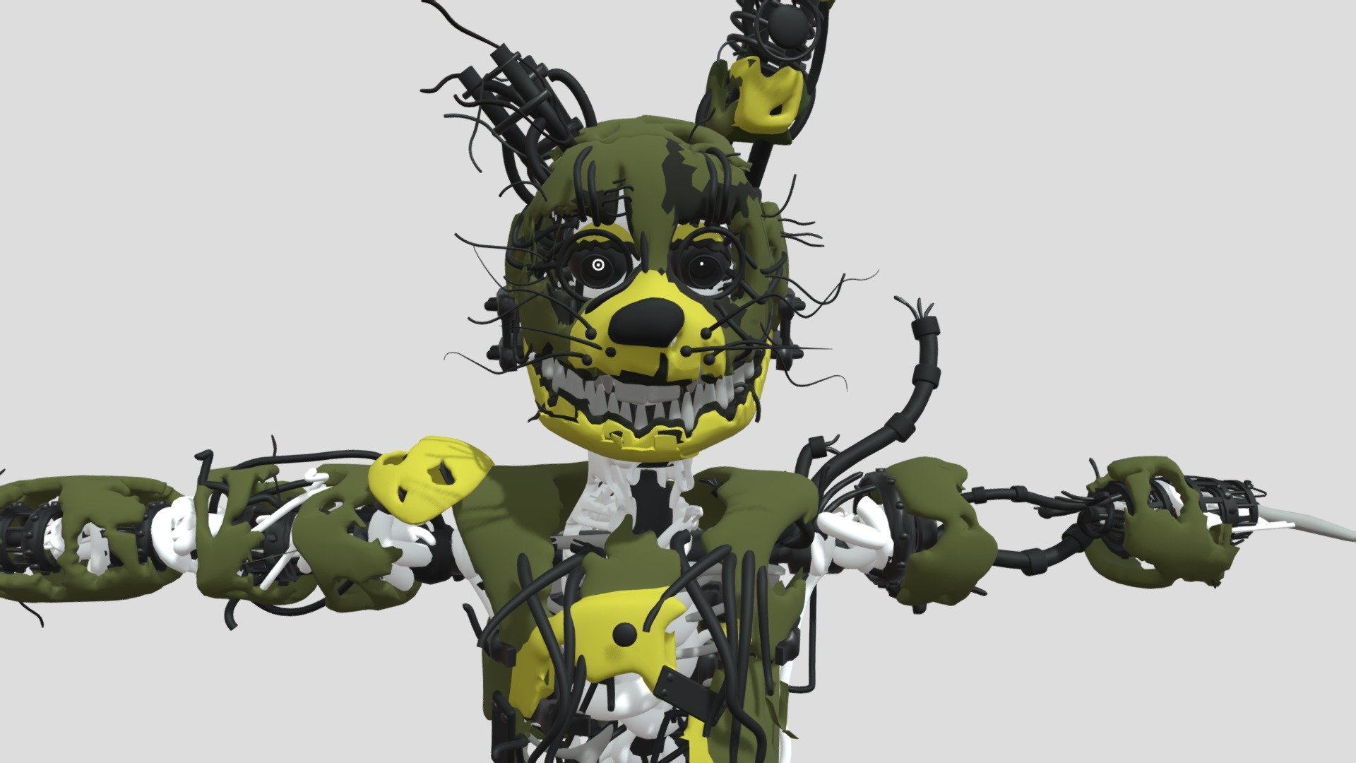 Concept Springtrap 2 By Bunzai - Download Free 3D model by Broken down ...