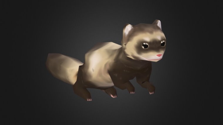 Lowpoly Toon Ferret - 3D model by Omabuarts Studio (@omabuarts ...