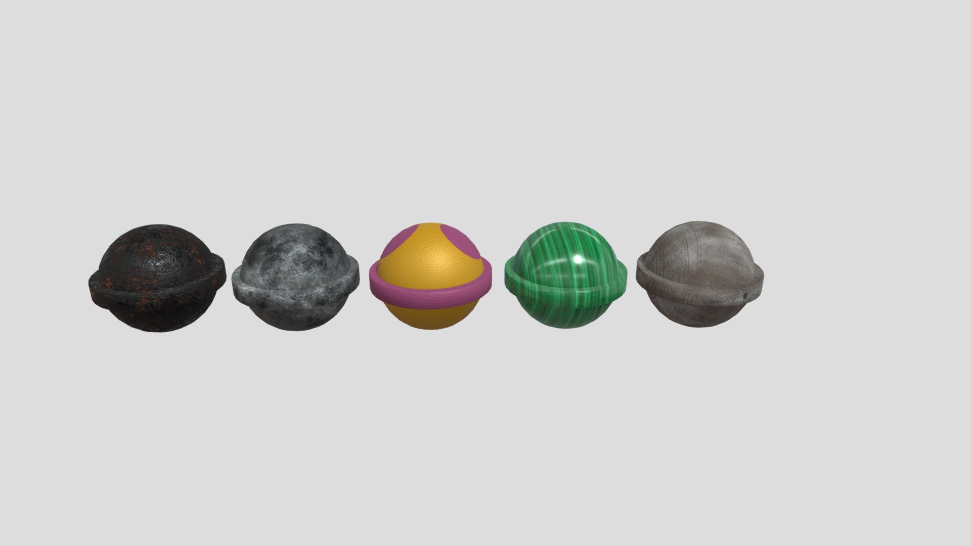 Textured Spheres - Download Free 3D model by jcrigsbee [7d32e89 ...