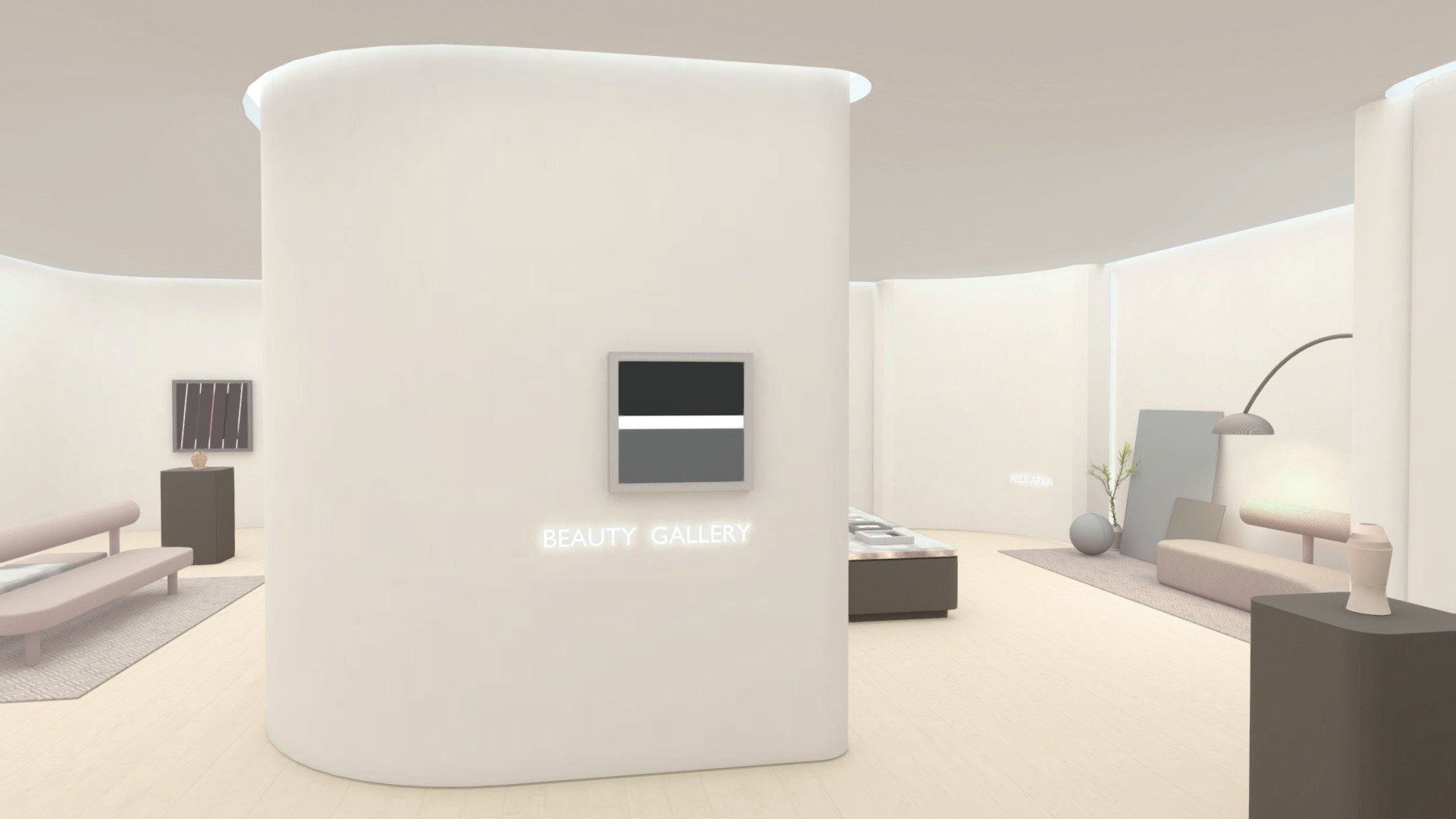 VR Private Gallery | Furnished Space | Baked - Buy Royalty Free 3D ...