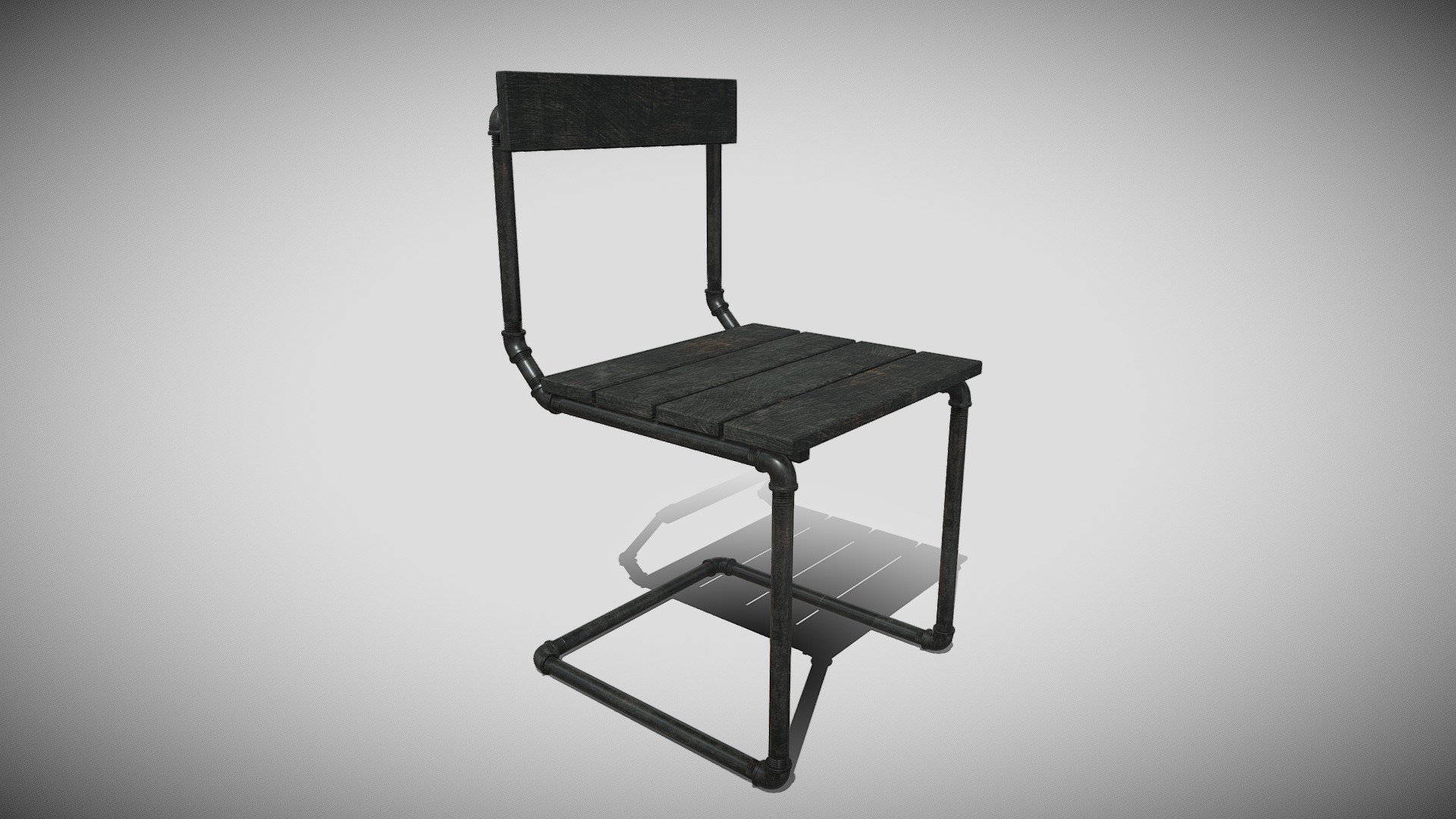 Industrial Pipe Chair - Buy Royalty Free 3D model by Ronald Hessens (@r ...