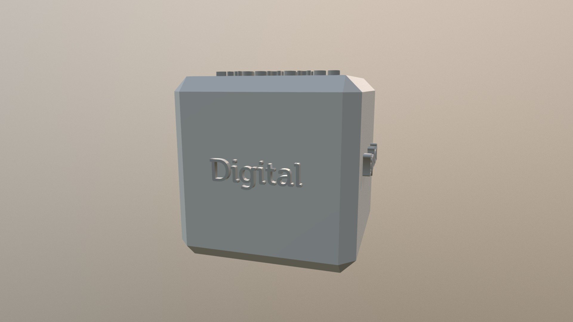 Cube_3D_text - 3D model by phongle (@phongledesigner) [7d3778d] - Sketchfab