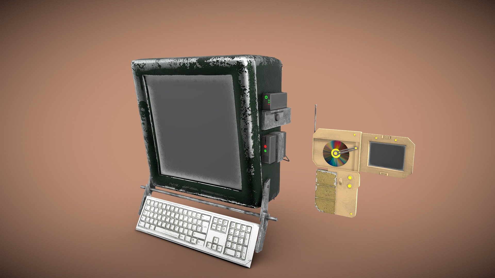 Cyberpunk Computer - 3D model by ahmedsuoamra [7d37bb5] - Sketchfab