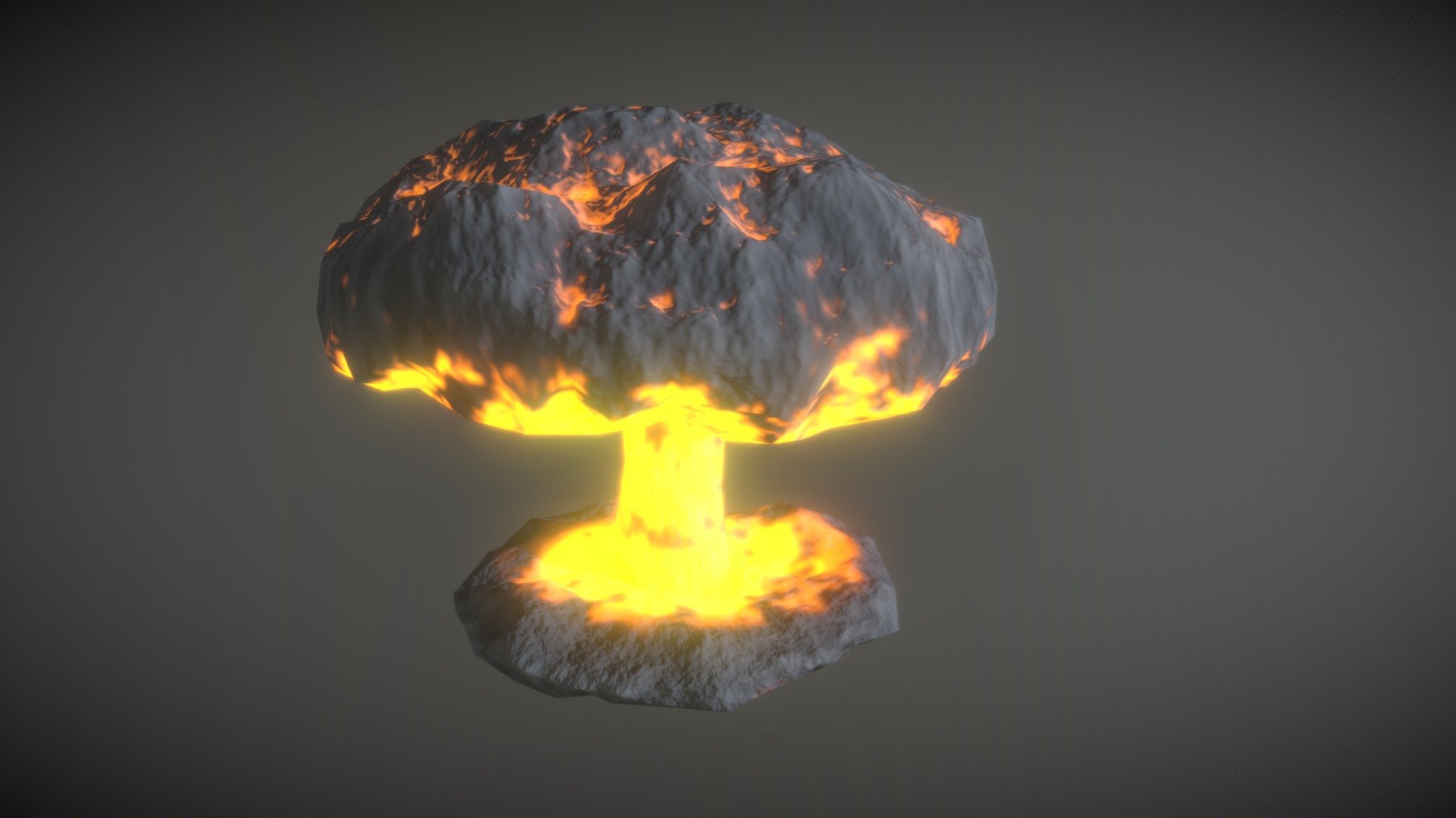 Mushroom cloud low poly - Download Free 3D model by Jimmy Johansson ...