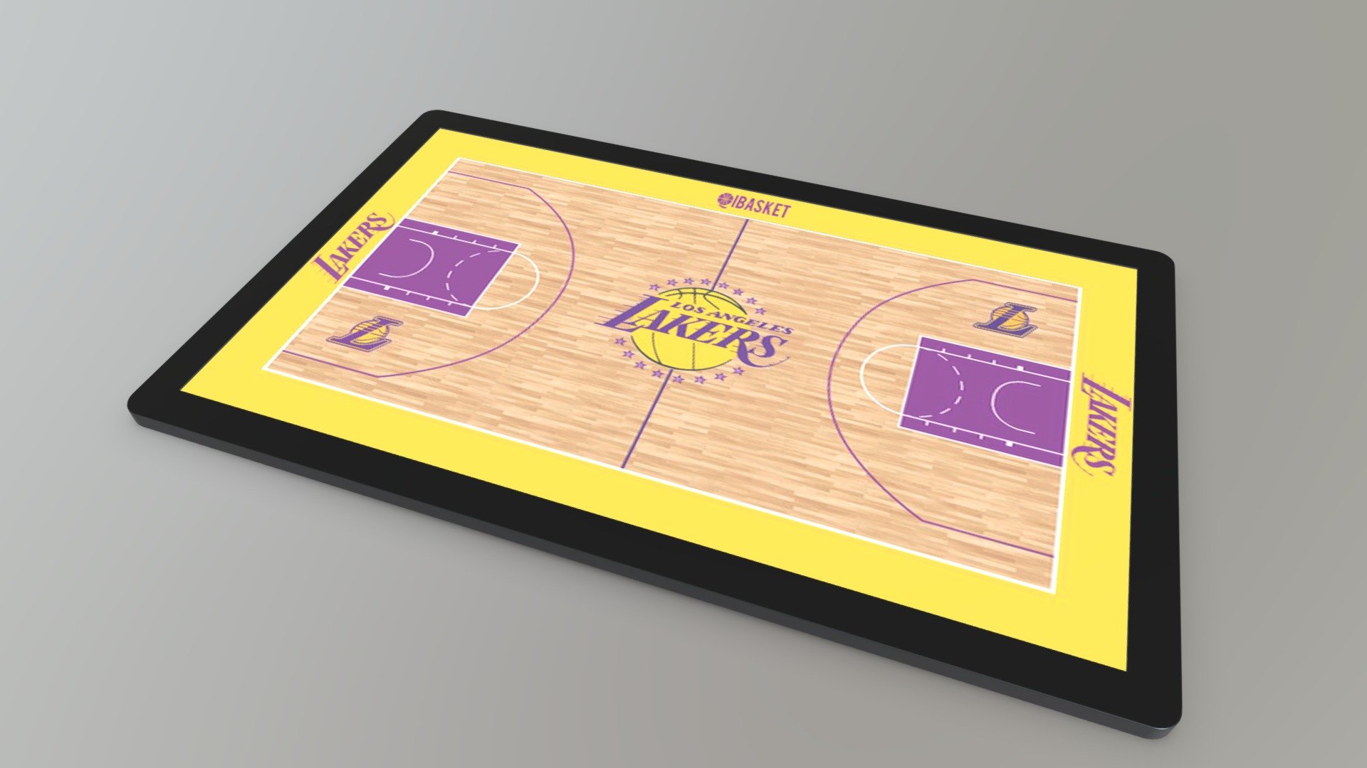 Custom LA Lakers Basketball Court - 3D model by Tipping Toast Media ...