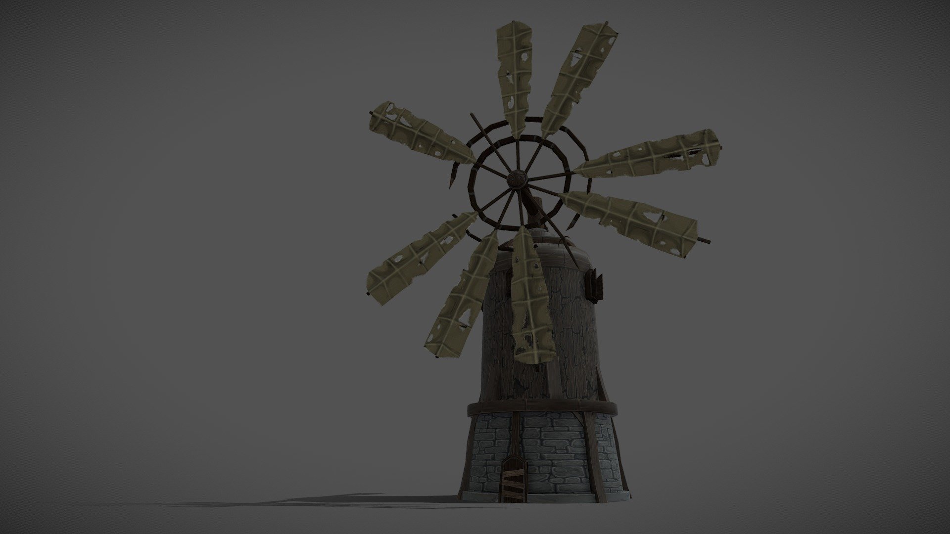 World of Warcraft fanart, Haunted Windmill - 3D model by LarsArt (@Larsart.) [7d386a0] - Sketchfab