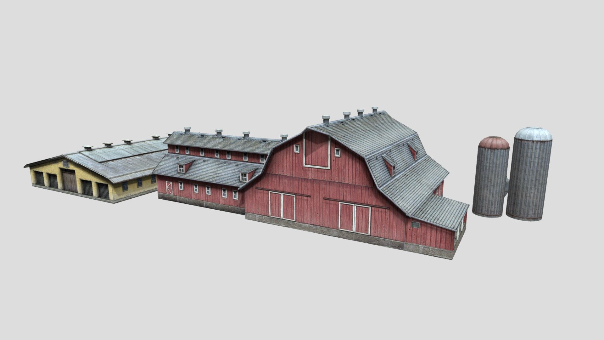 Farmer Houses Set - Buy Royalty Free 3D model by luxe3dworld [7d38e56 ...