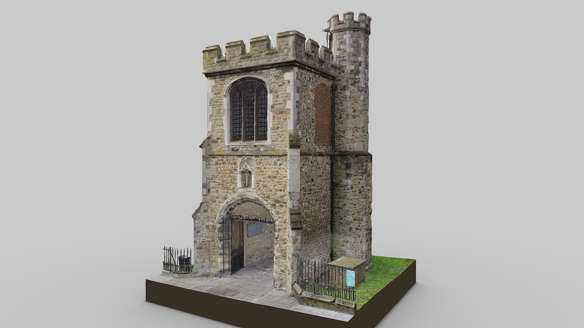 Barking Abbey Gate - Download Free 3D model by artfletch [7d3ba89 ...