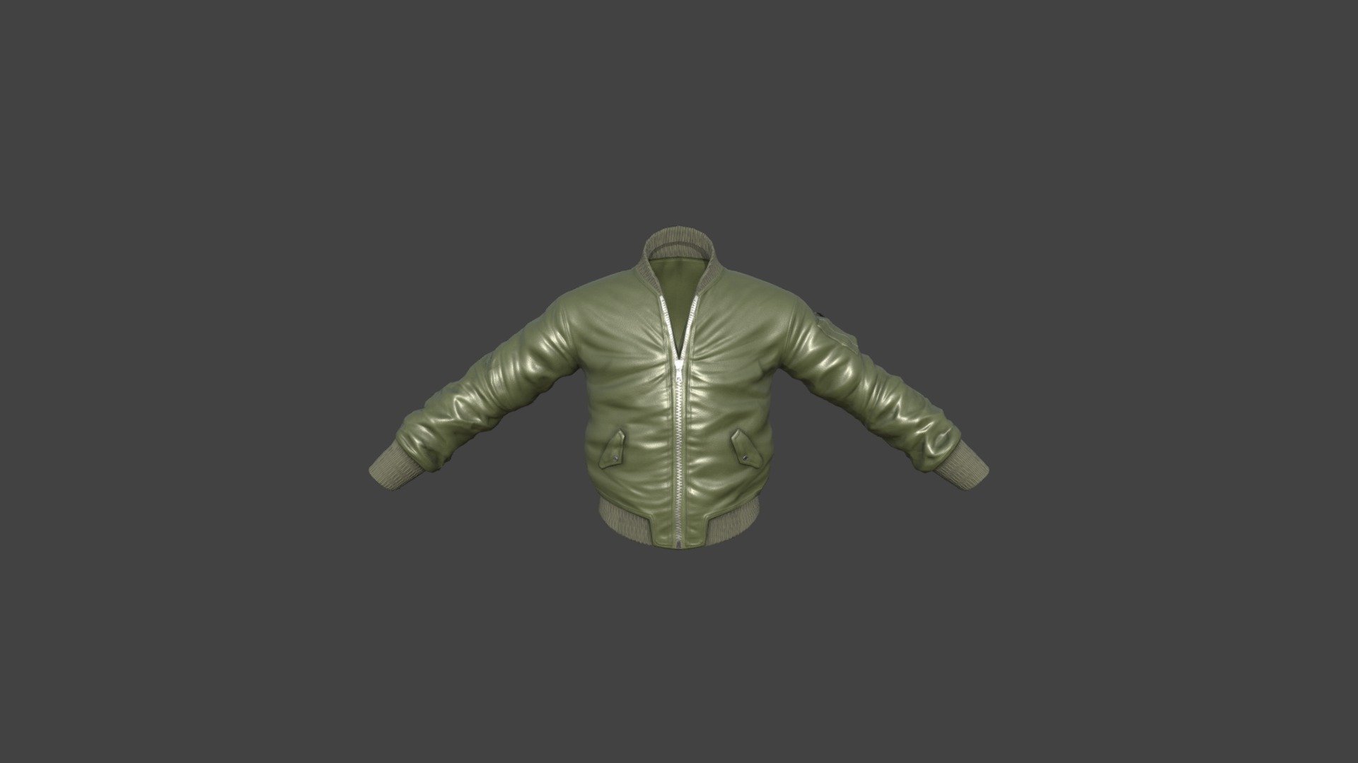 Bomber Jacket - 3D model by Haley Fratina (@hfratina) [7d3bc4b] - Sketchfab