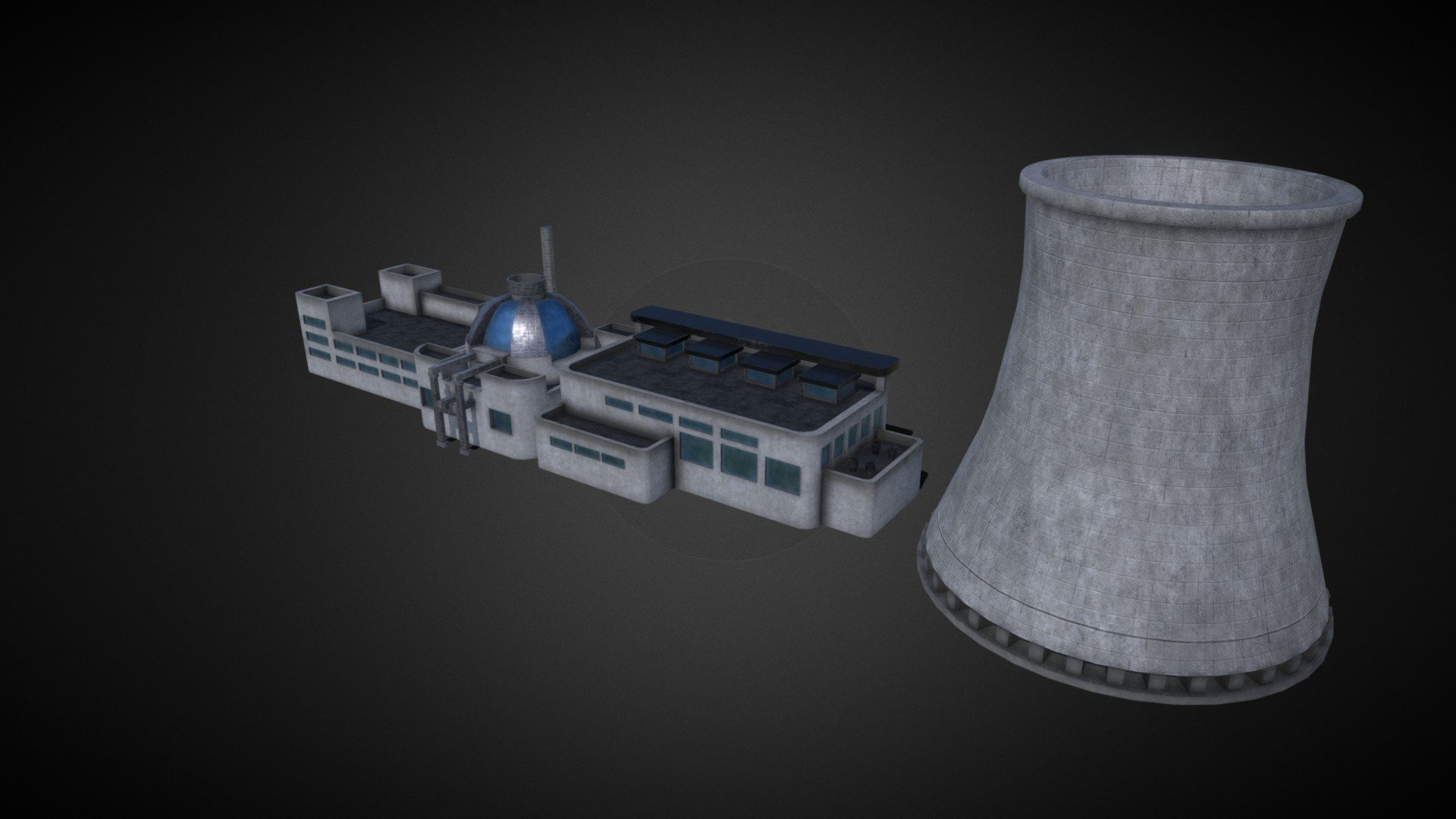 Factory Low-Poly - Download Free 3D model by KIFIR [7d3bc4d] - Sketchfab