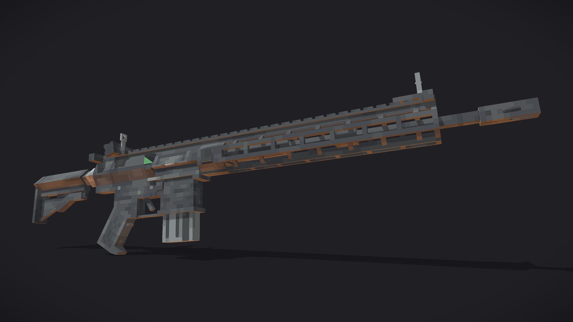 KAC SR-25 - 3D model by Forest (@forestmcpixel) [7d3bf9c] - Sketchfab