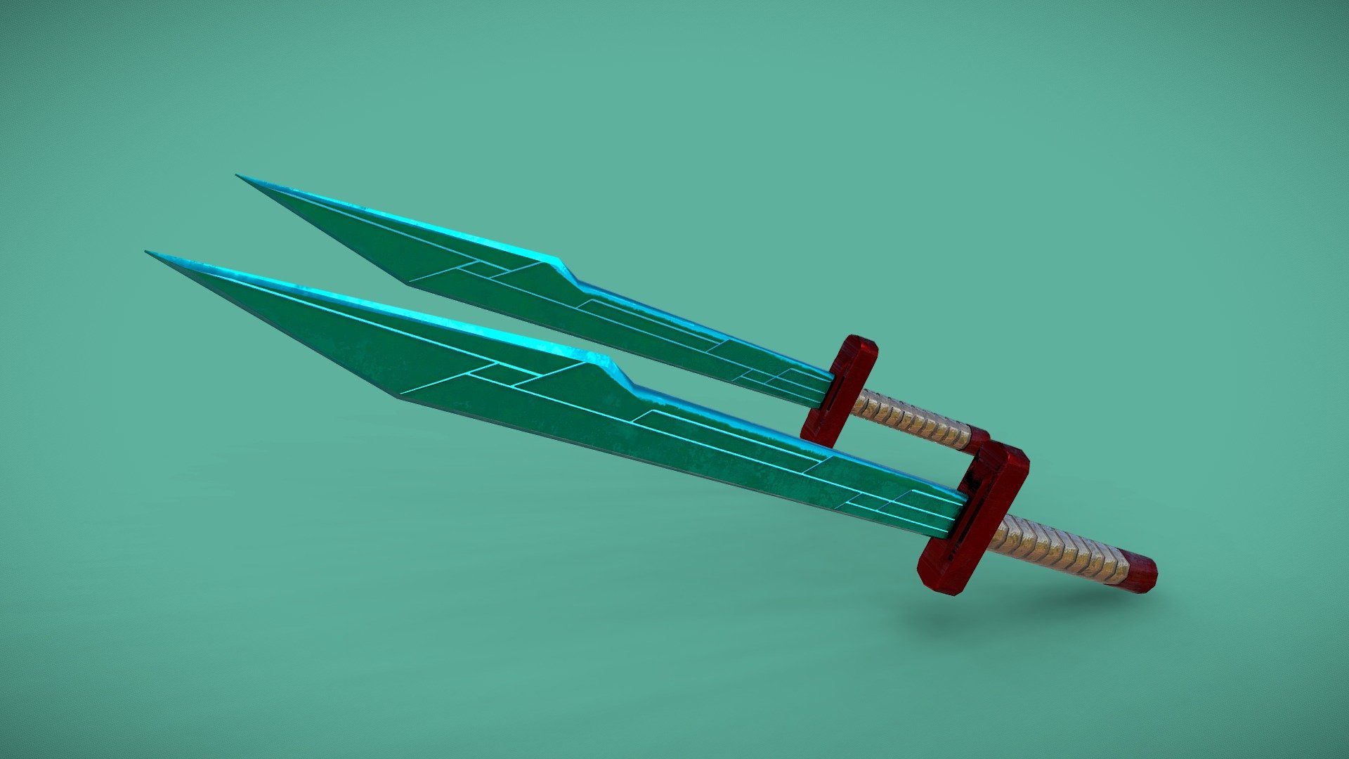 Thor Ragnarok dual swords - 3D model by N0M4DXII (@n0madxii) [7d3c858 ...