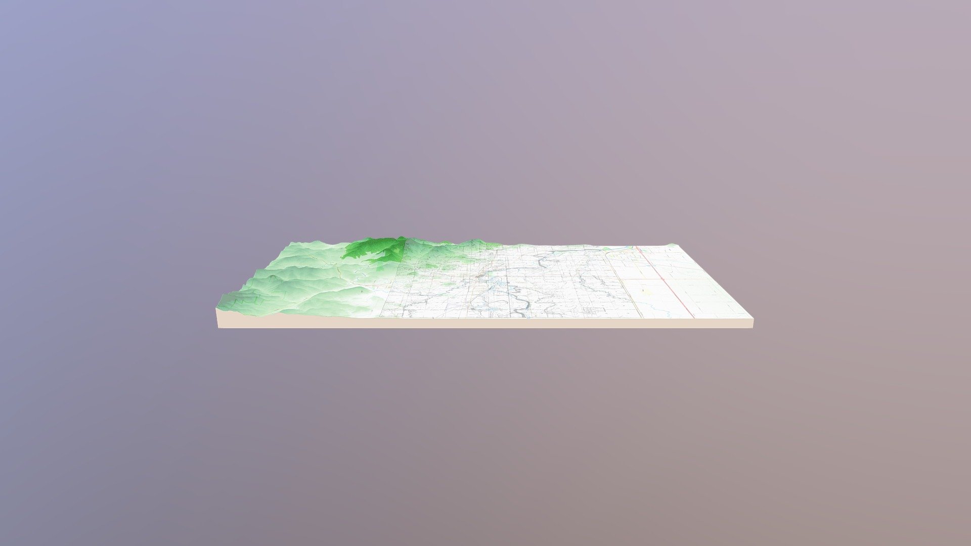 Historic Corvallis Oregon area map - 3D model by paulcauthorn [7d3d676 ...
