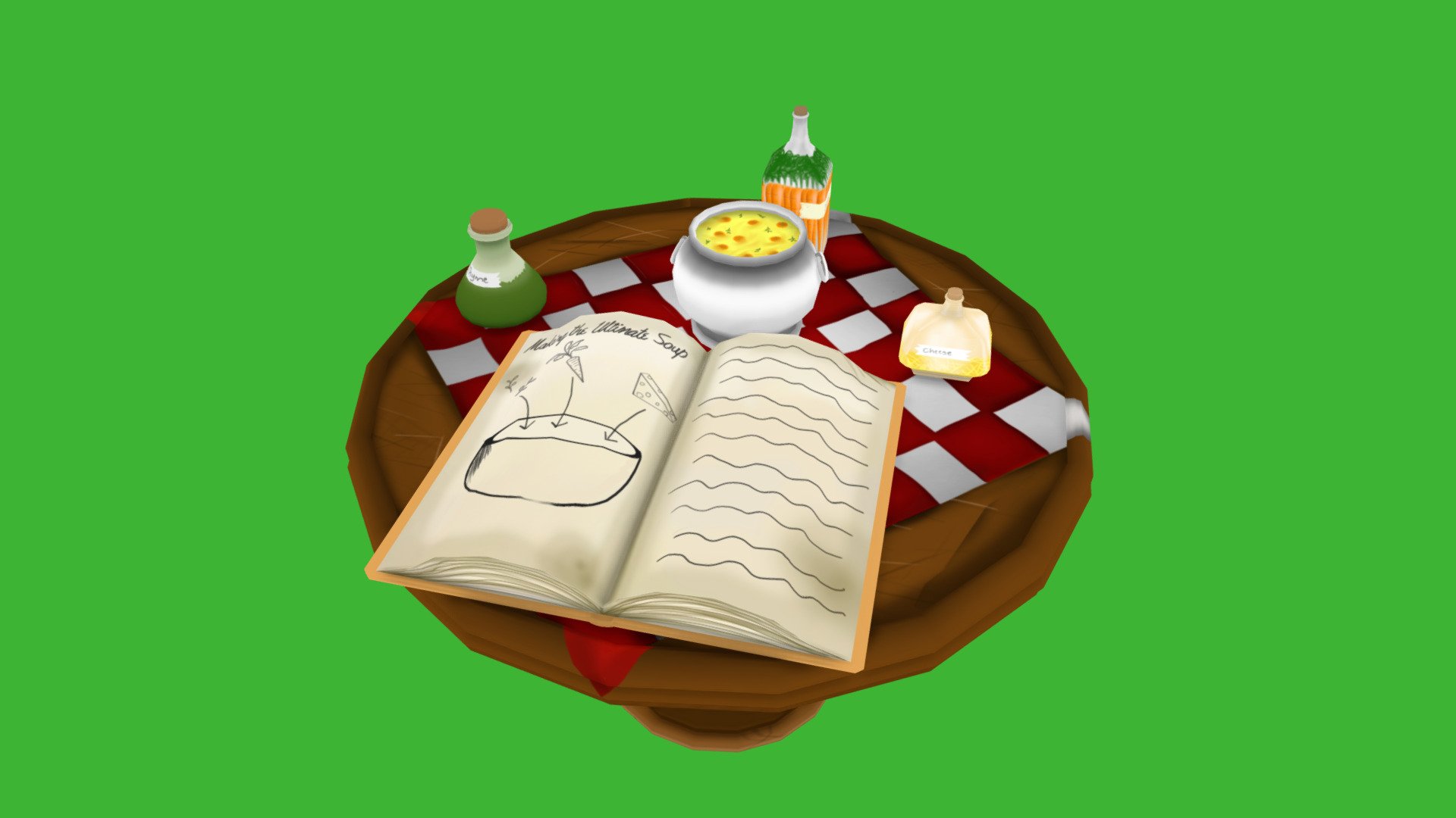 Alchemy Table - 3D model by amberlynnkoch [7d40ca2] - Sketchfab